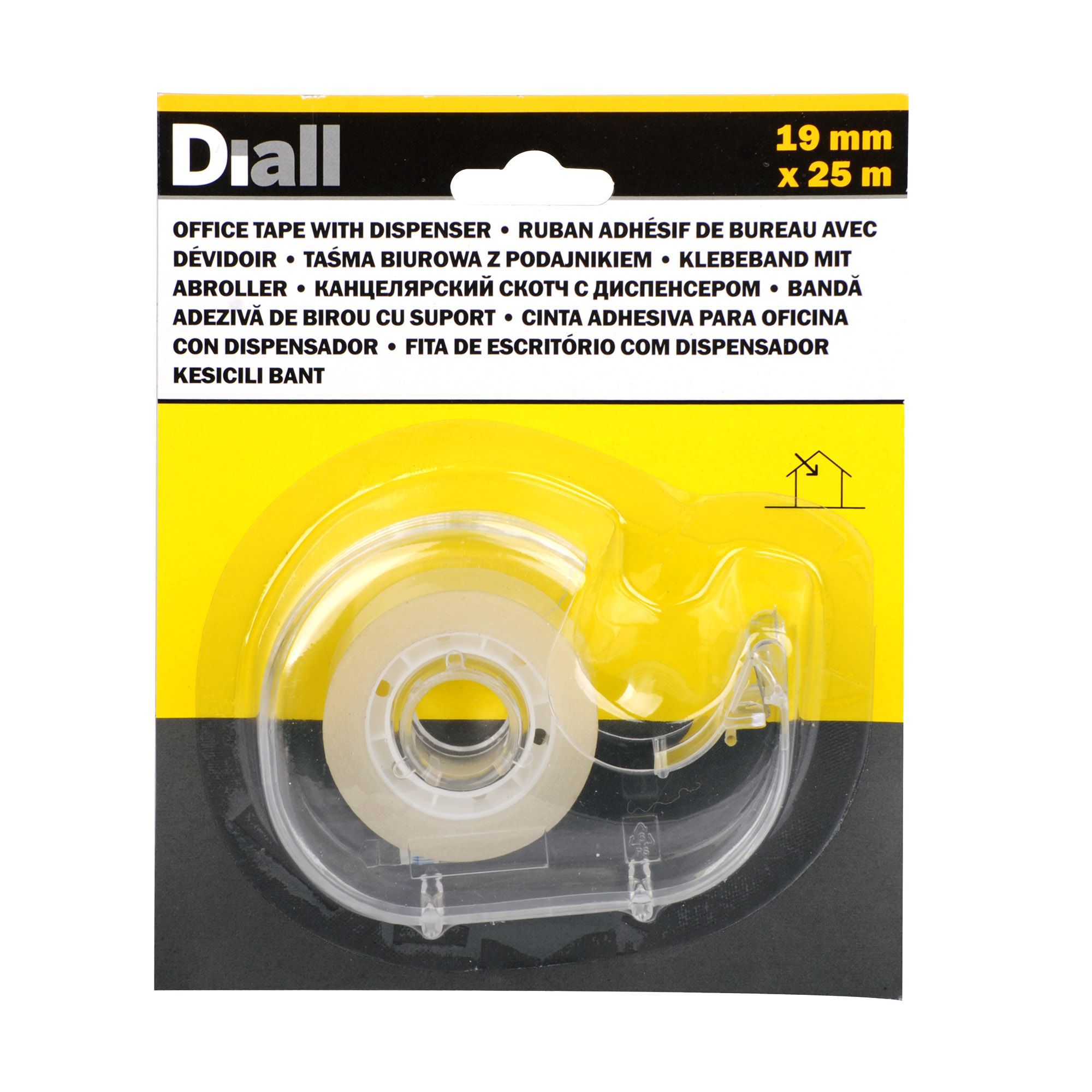 Diall Clear Office Tape (L)25m (W)19mm | DIY at B&Q
