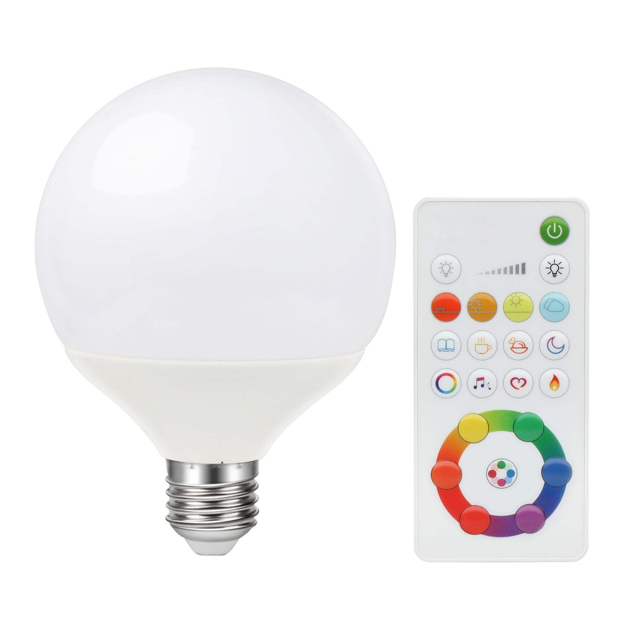 Diall E27 10W 806lm Globe Cool white, RGB & warm white LED Dimmable ...