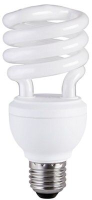 Diall E27 20W 1200lm Spiral Warm white Fluorescent Dimmable Light bulb