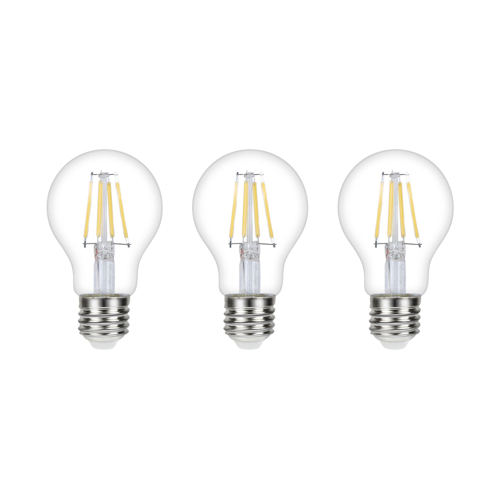 Diall E27 3.4W 470lm Clear GLS Warm white LED Filament Light bulb, Pack ...