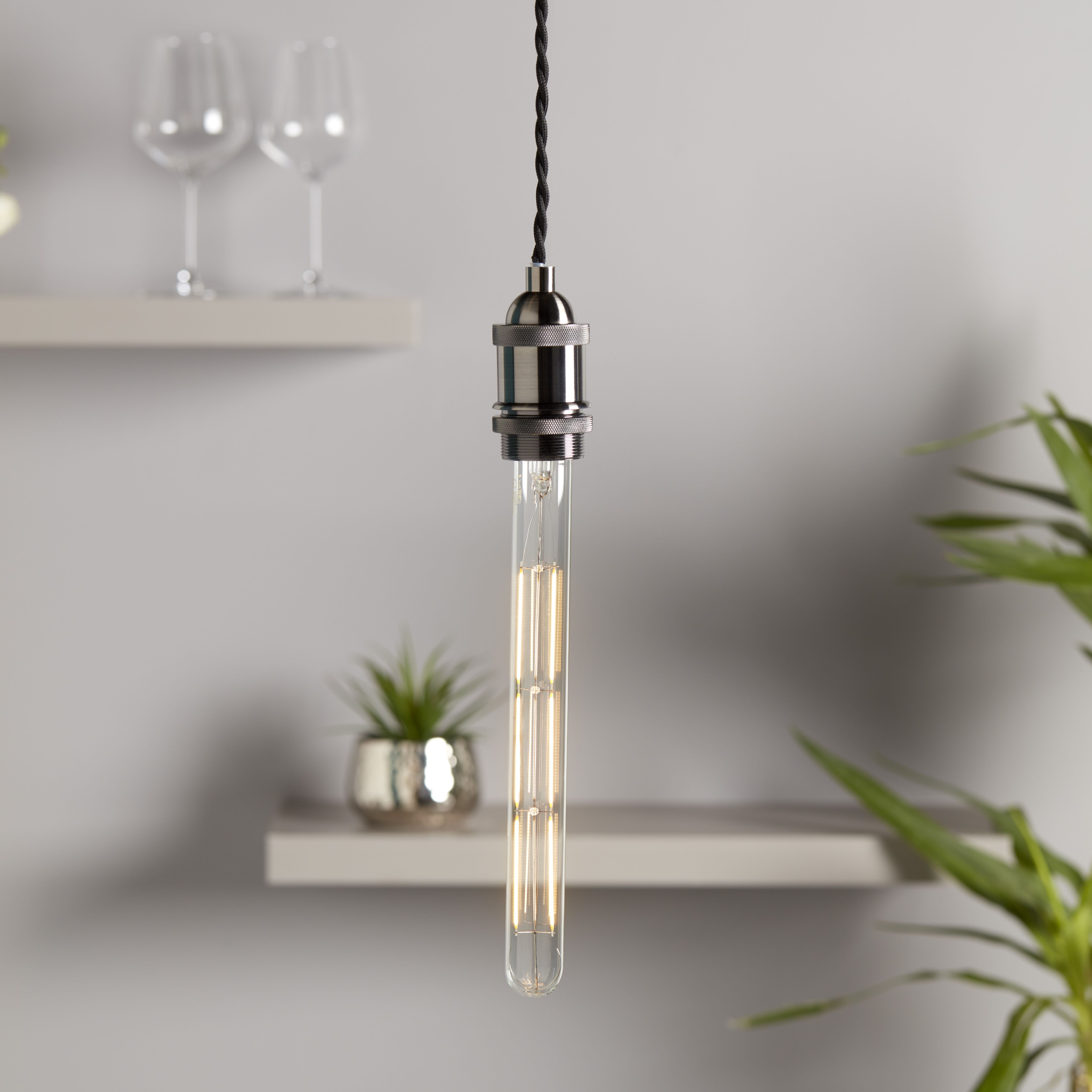 Diall E27 470lm Tube Warm white LED Filament Light bulb | DIY at B&Q