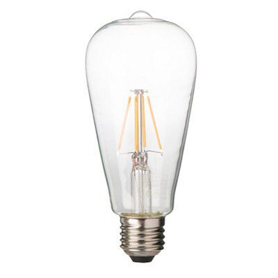 Diall E27 4W 470lm T26 LED filament Light bulb