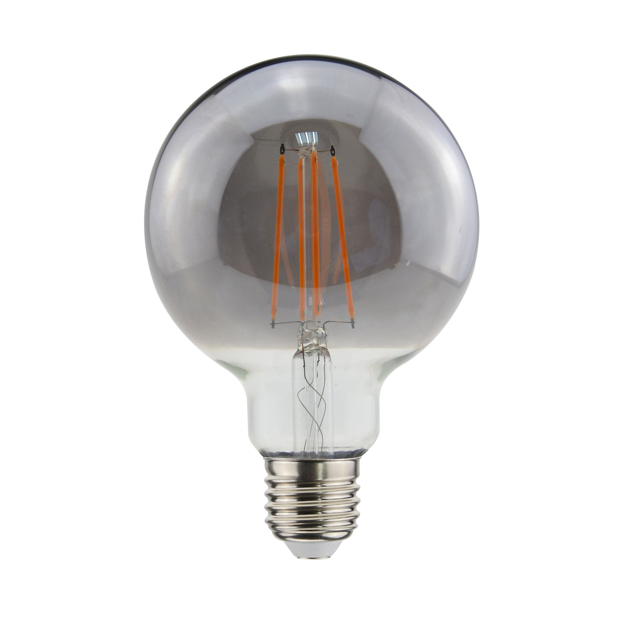 Diall E27 8.5W 806lm 330° Smoky Globe Neutral white LED filament Light bulb