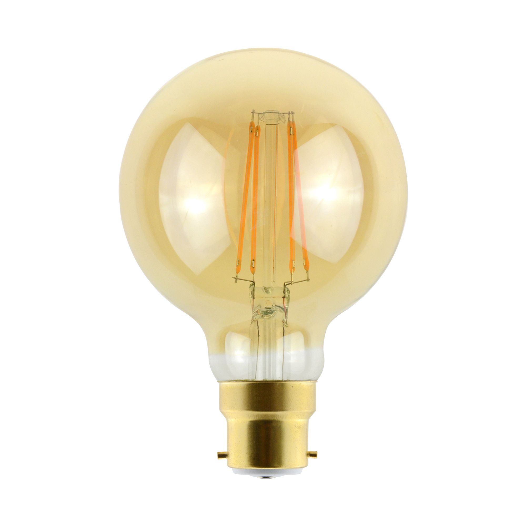 Diall G80 B22 8.5W 806lm Globe Warm white LED Filament Light bulb | DIY ...