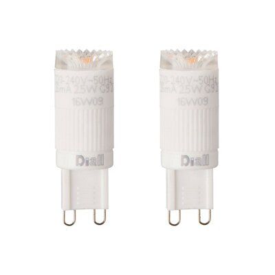 Diall G9 2.5W 200lm LED Light bulb, Pack of 2 | DIY at B&Q