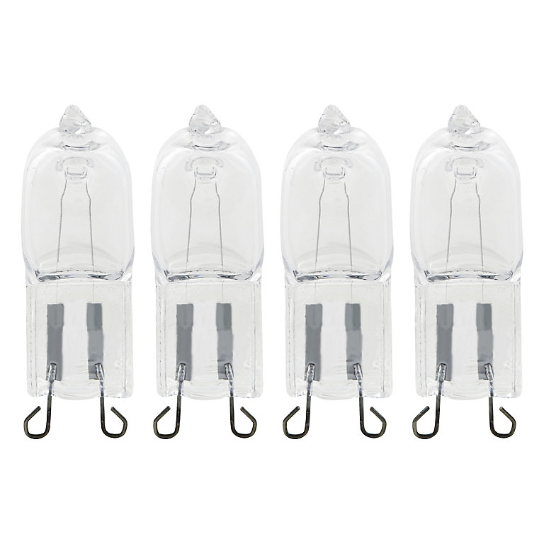 Diall G9 30W Capsule Warm white Halogen Dimmable Light bulb, Pack of 4 ... Diall G9 30W Capsule Warm white Halogen Dimmable Light bulb, Pack of 4 ...