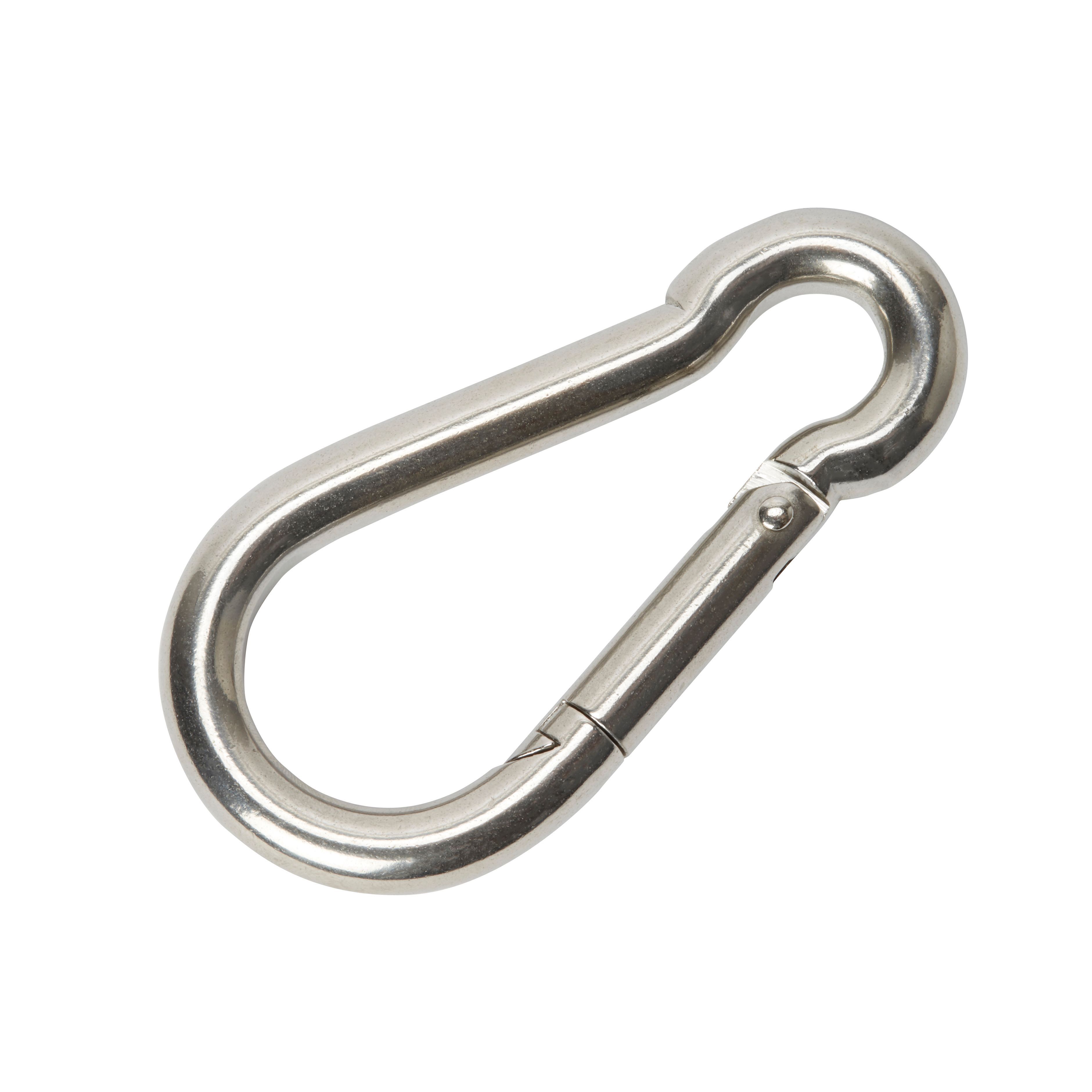 Diall Galvanised Zinc-plated Steel Spring snap hook (L)100mm at B&Q