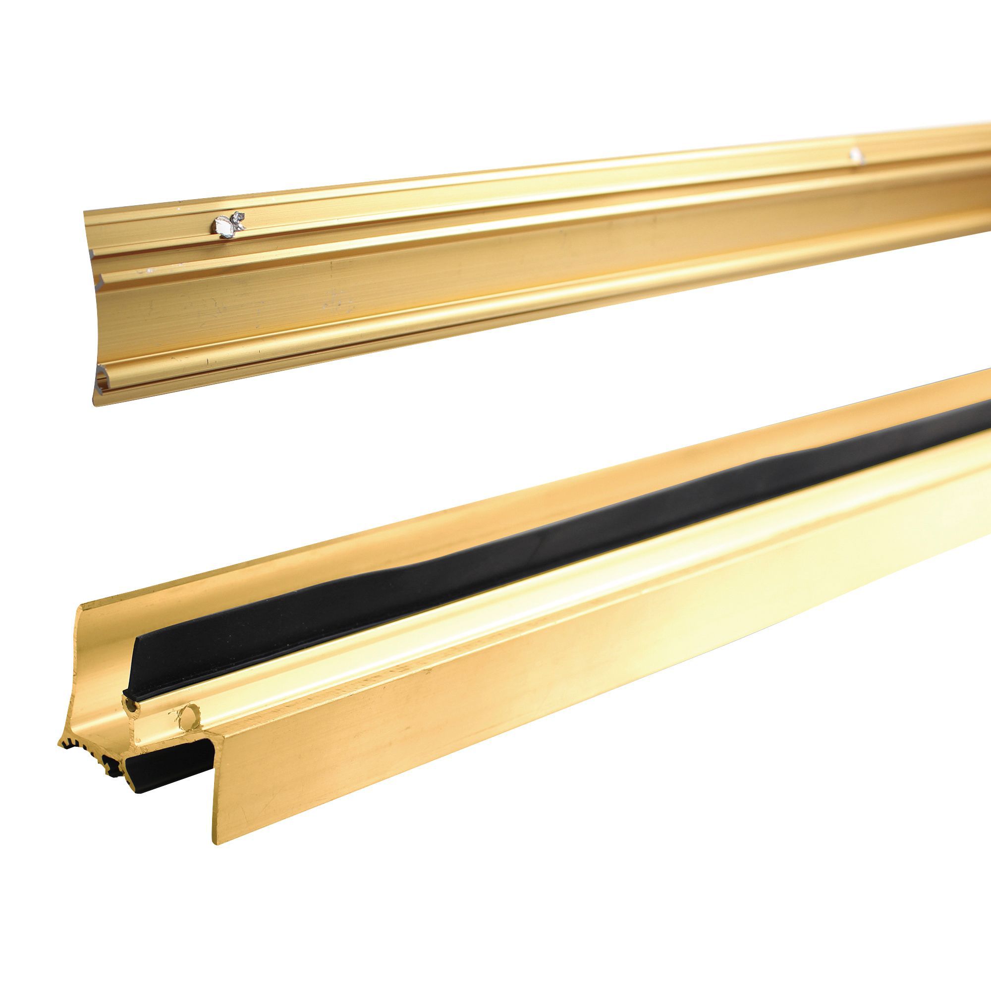 Diall Gold Gold effect PVC Threshold & rain deflector, (L)0.91m | DIY ...