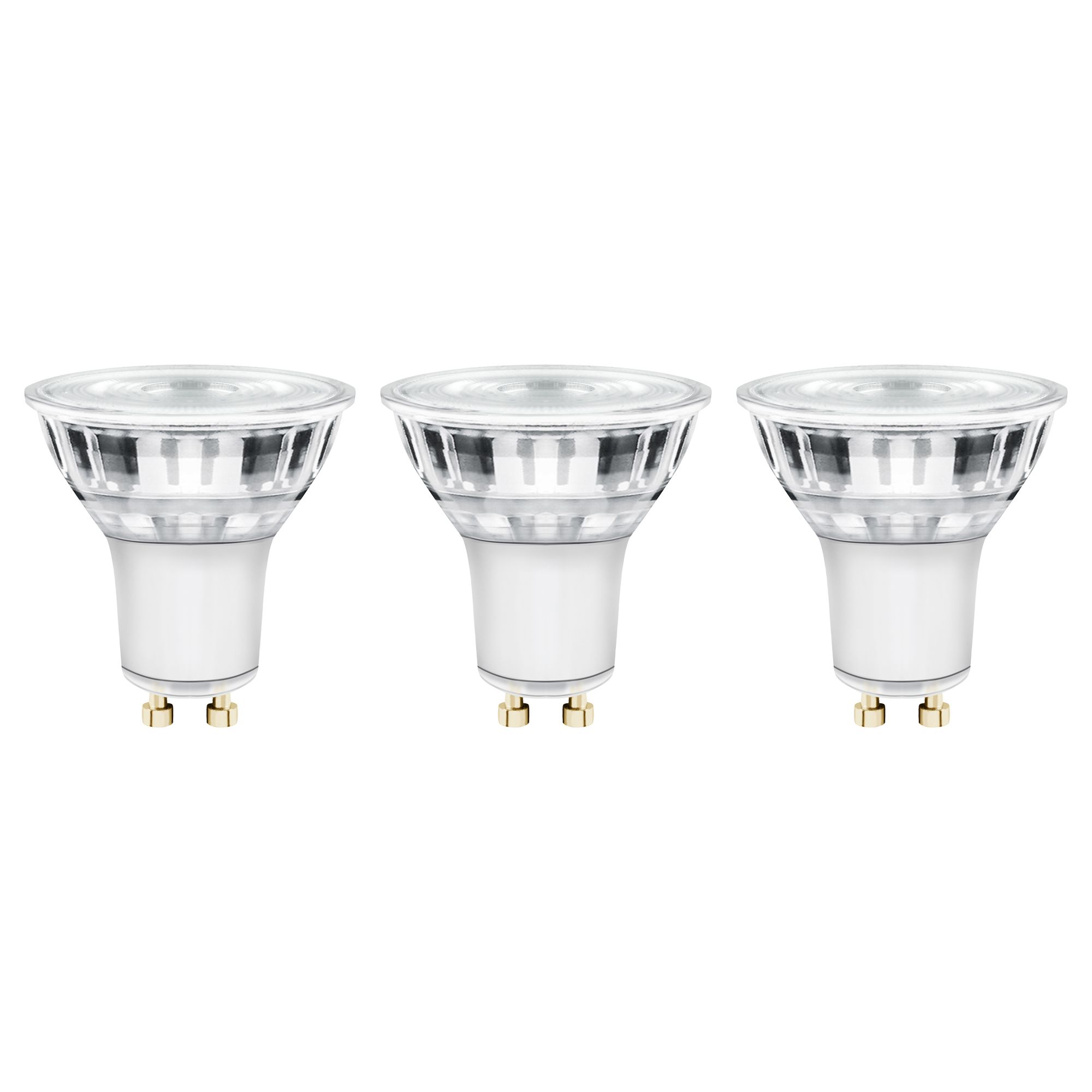 Diall GU10 3.6W 345lm Clear Reflector spot Neutral white LED Light bulb, Pack of 3 | DIY at B&Q