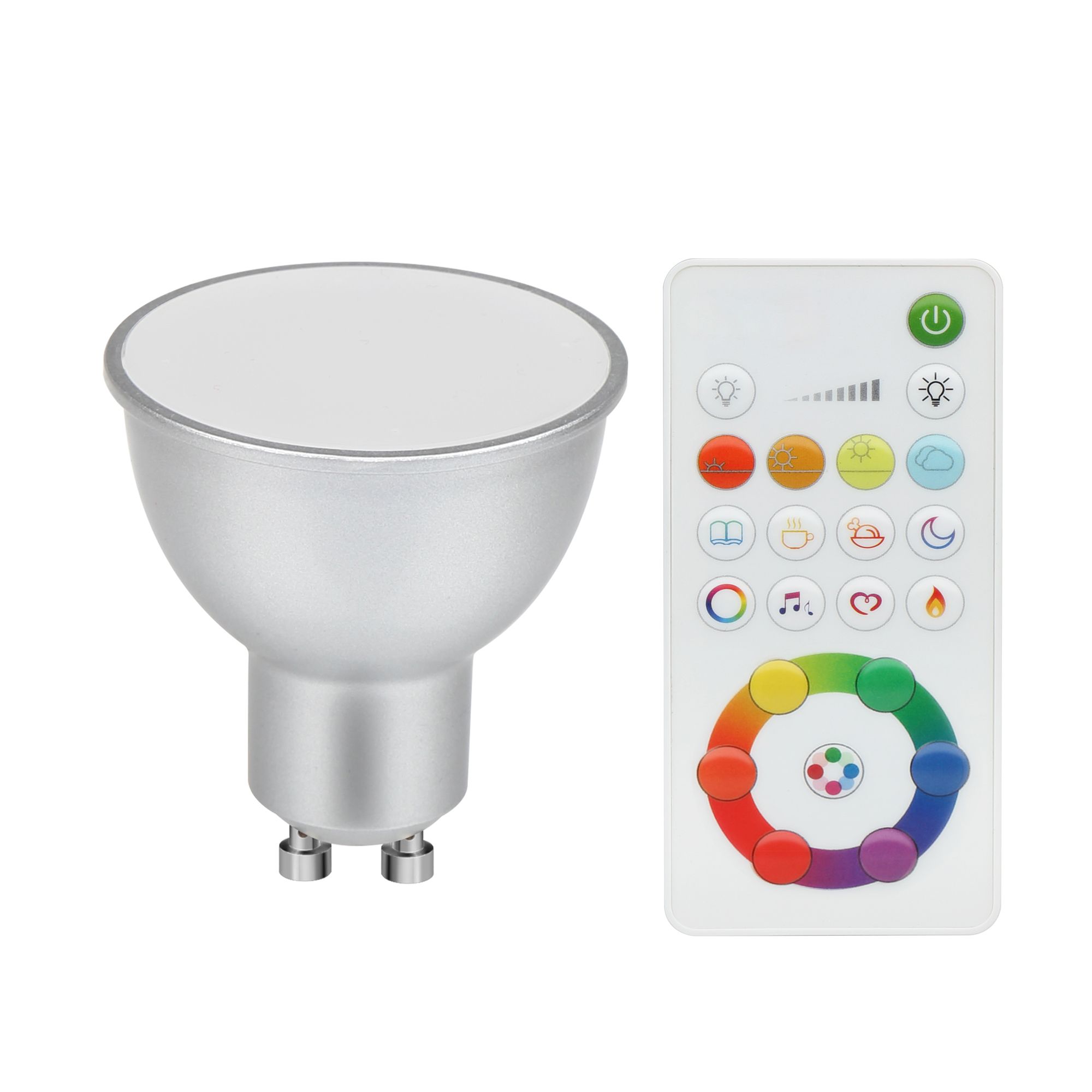 Diall GU10 5W 350lm Reflector Cool white, RGB & warm white LED Dimmable ...