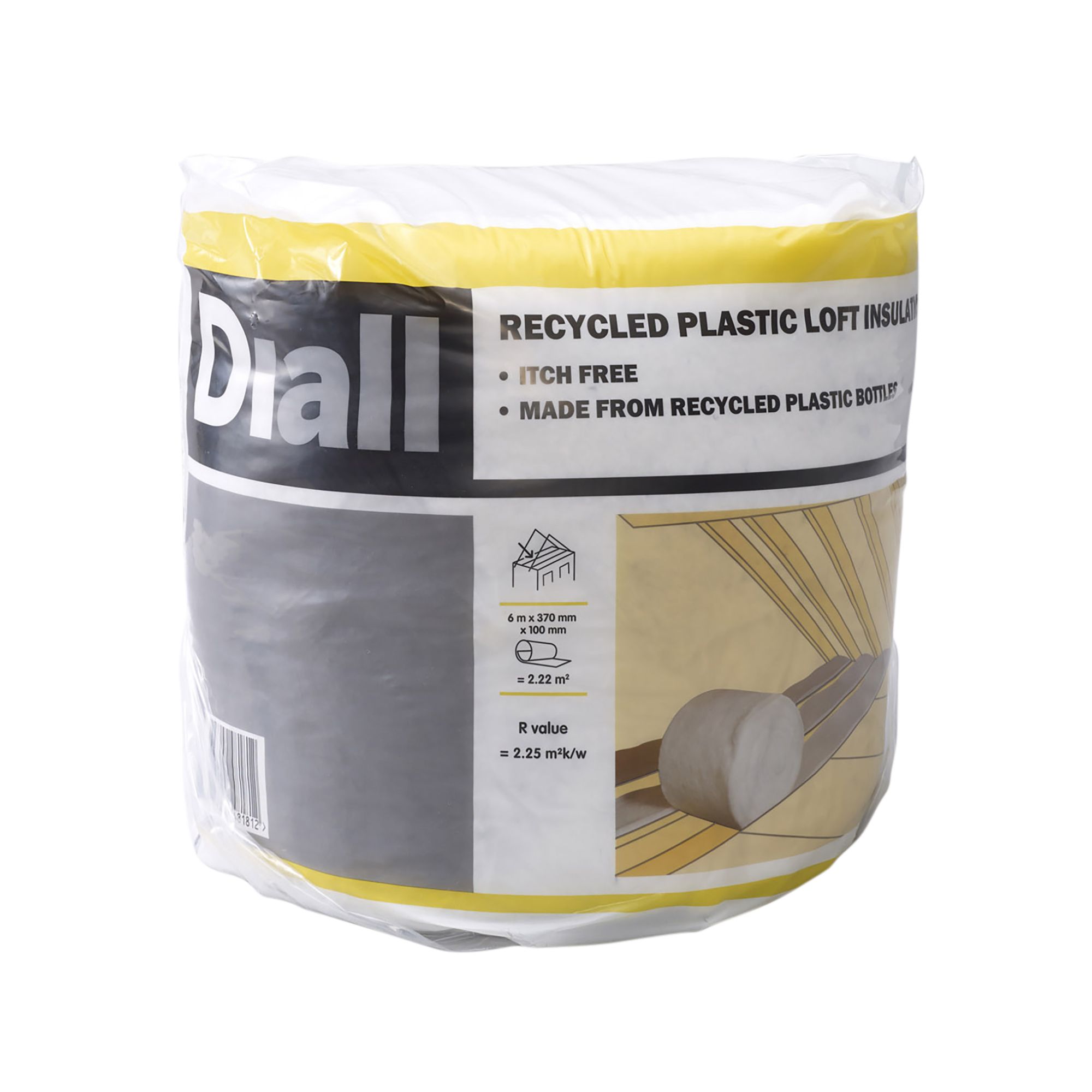 Diall Insulation roll, (L)6m (W)0.37m (T)100mm | DIY at B&Q