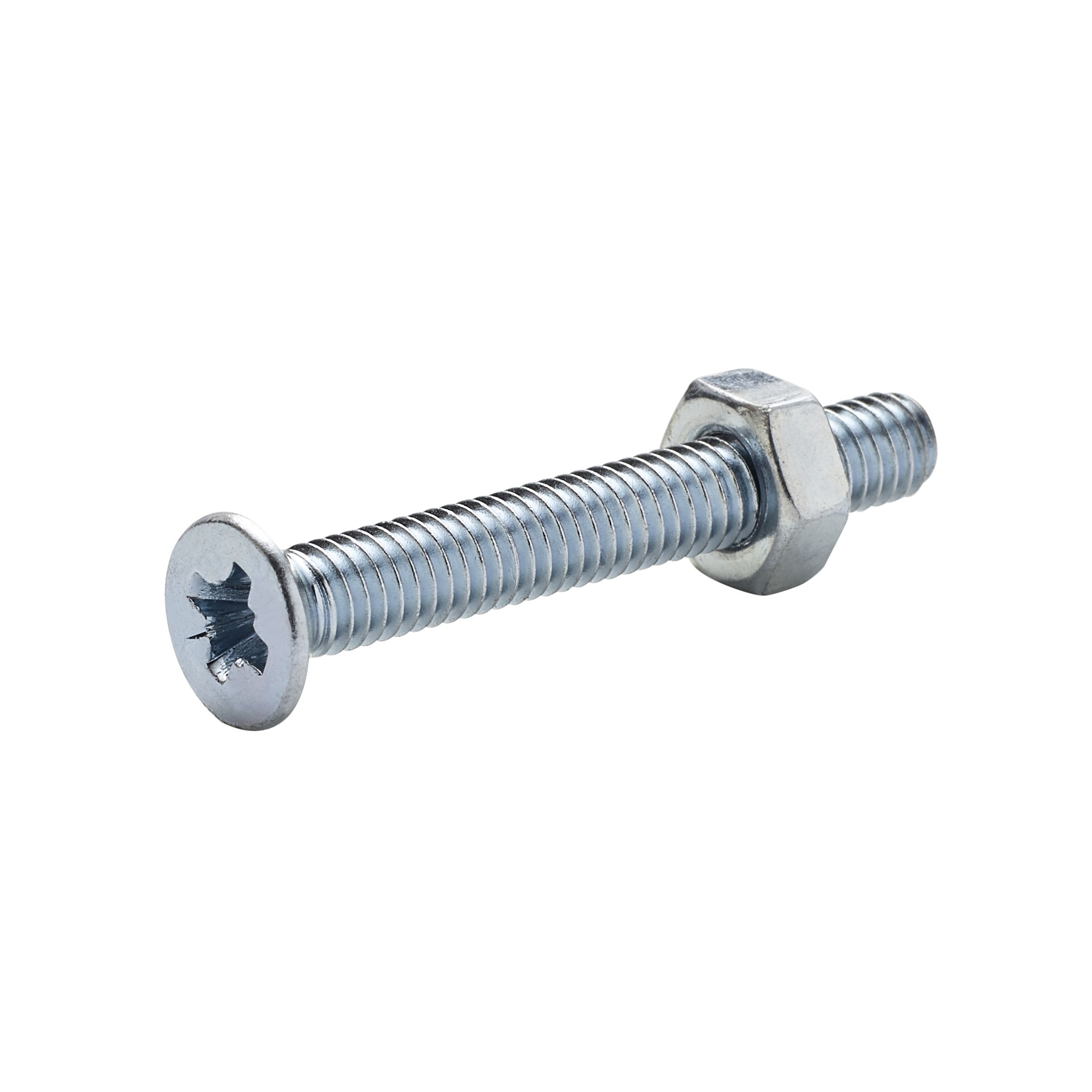 Diall M4 Cruciform Philips Pan head Zinc-plated Carbon steel Machine ...