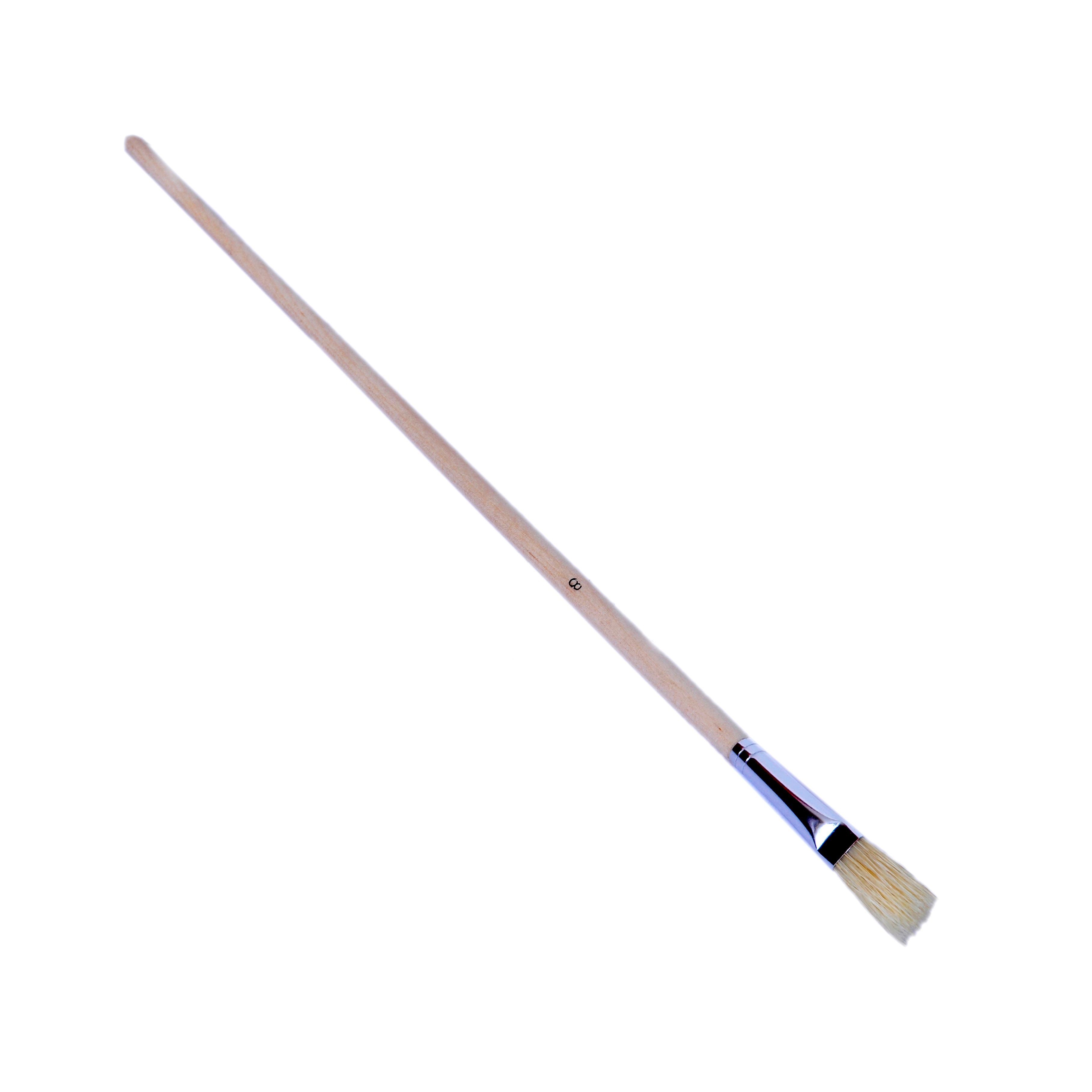 Diall No. 8 Flat tip Artist's paint brush | DIY at B&Q