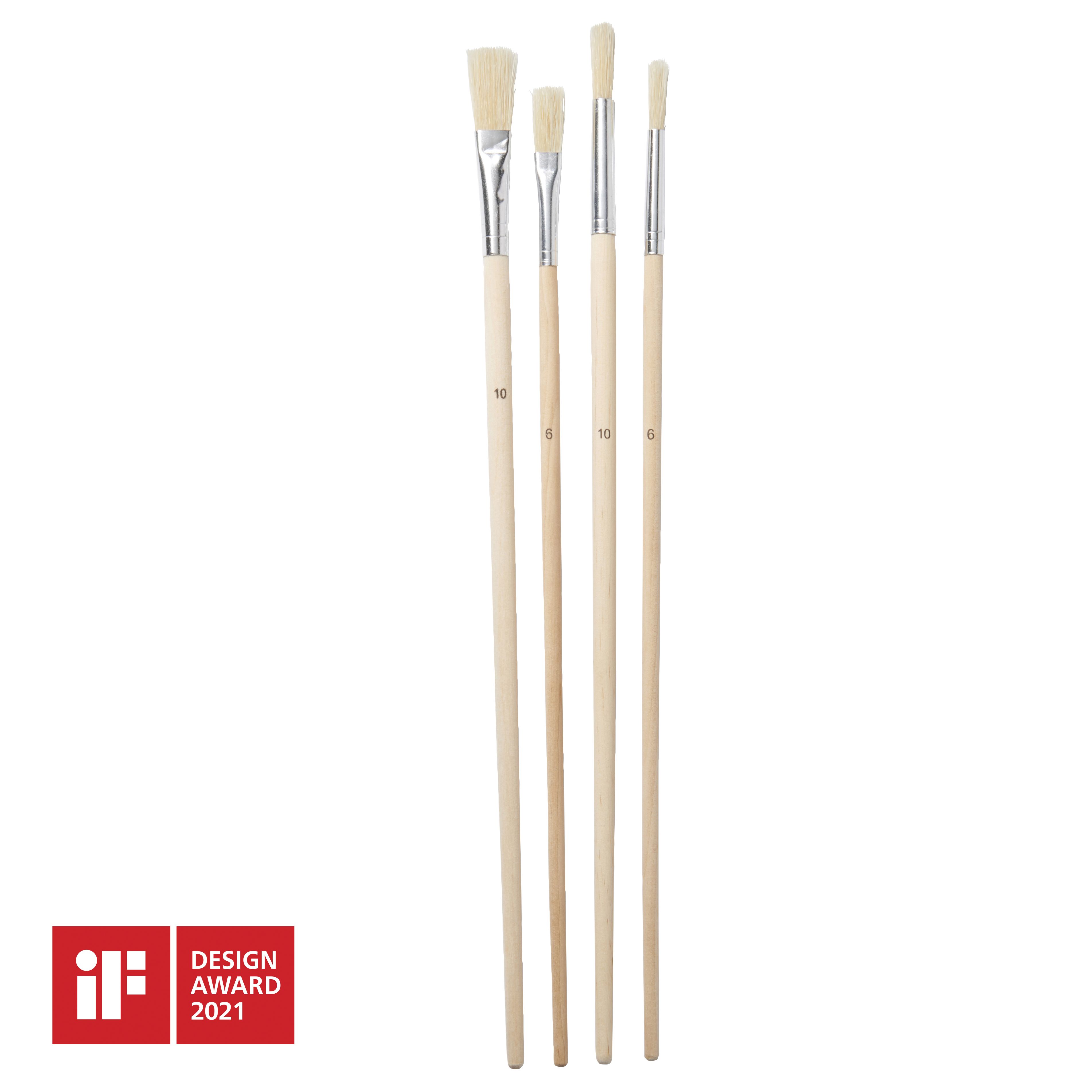 Diall Paint brush, Set of 4 | DIY at B&Q