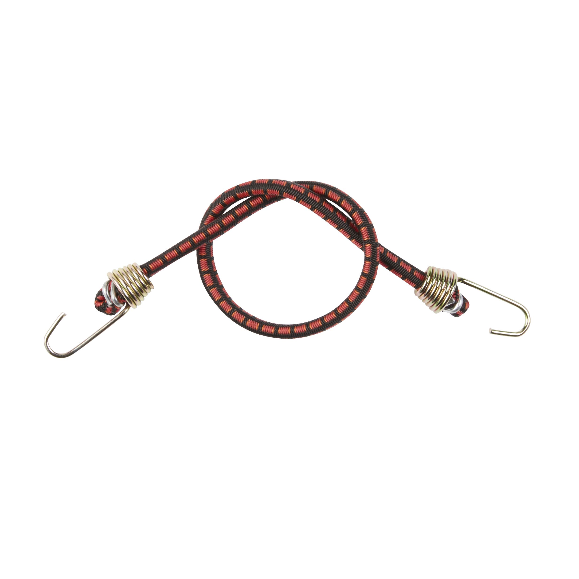 Diall Pattern Bungee cord with hooks (Dia)4mm (L)0.25m, Pack of 8