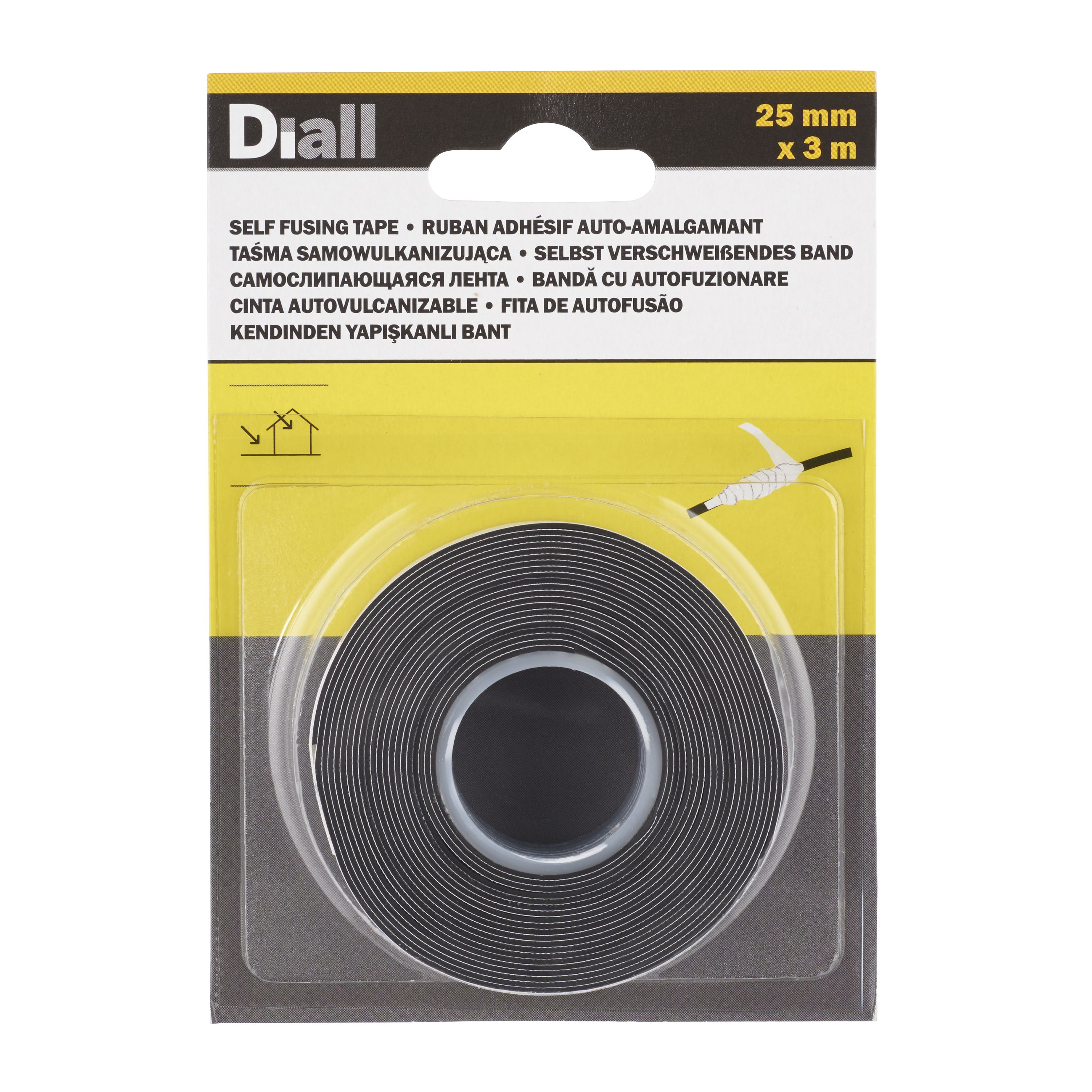 Diall PVC Black Joining Tape (L)3m (W)25mm