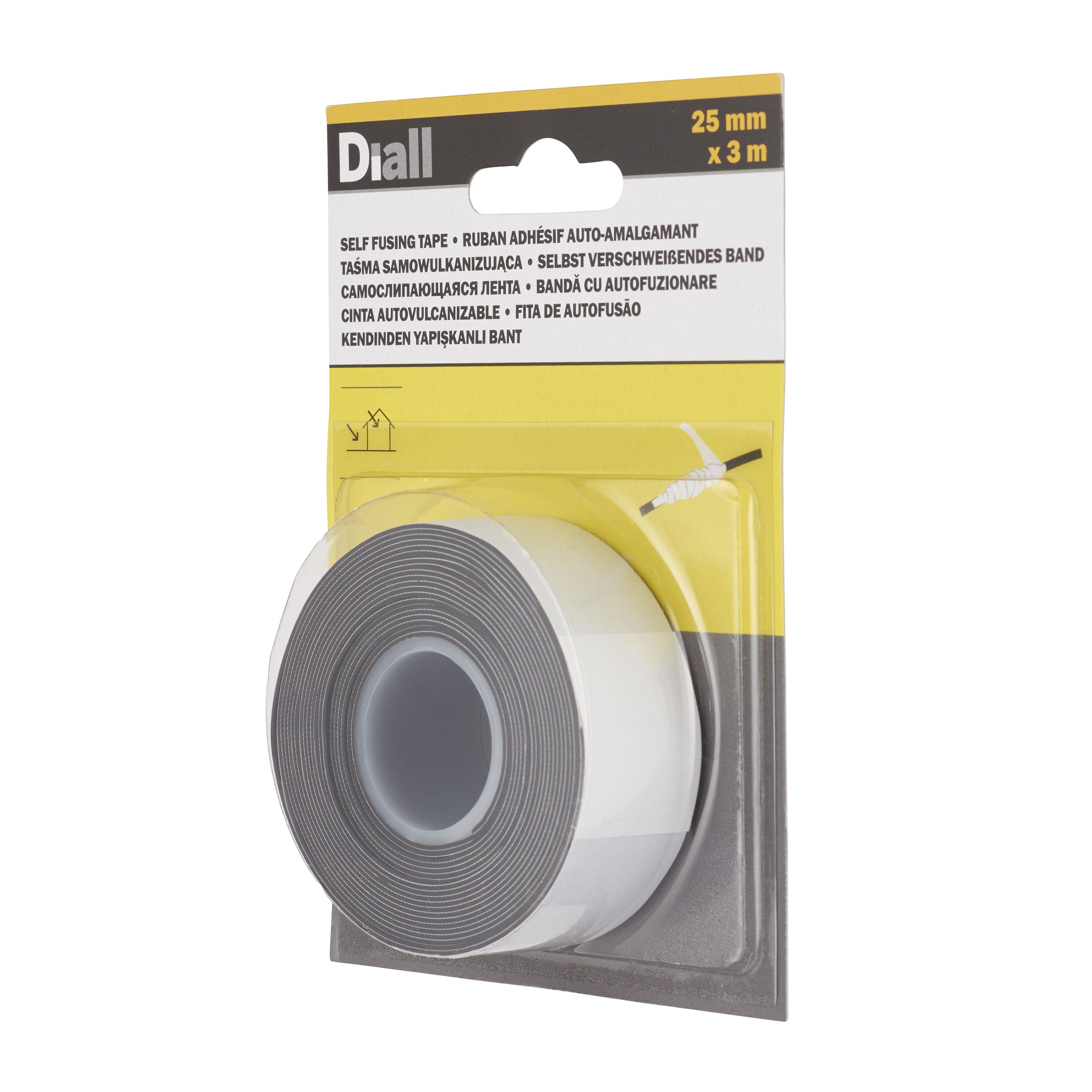 Diall PVC Black Joining Tape (L)3m (W)25mm