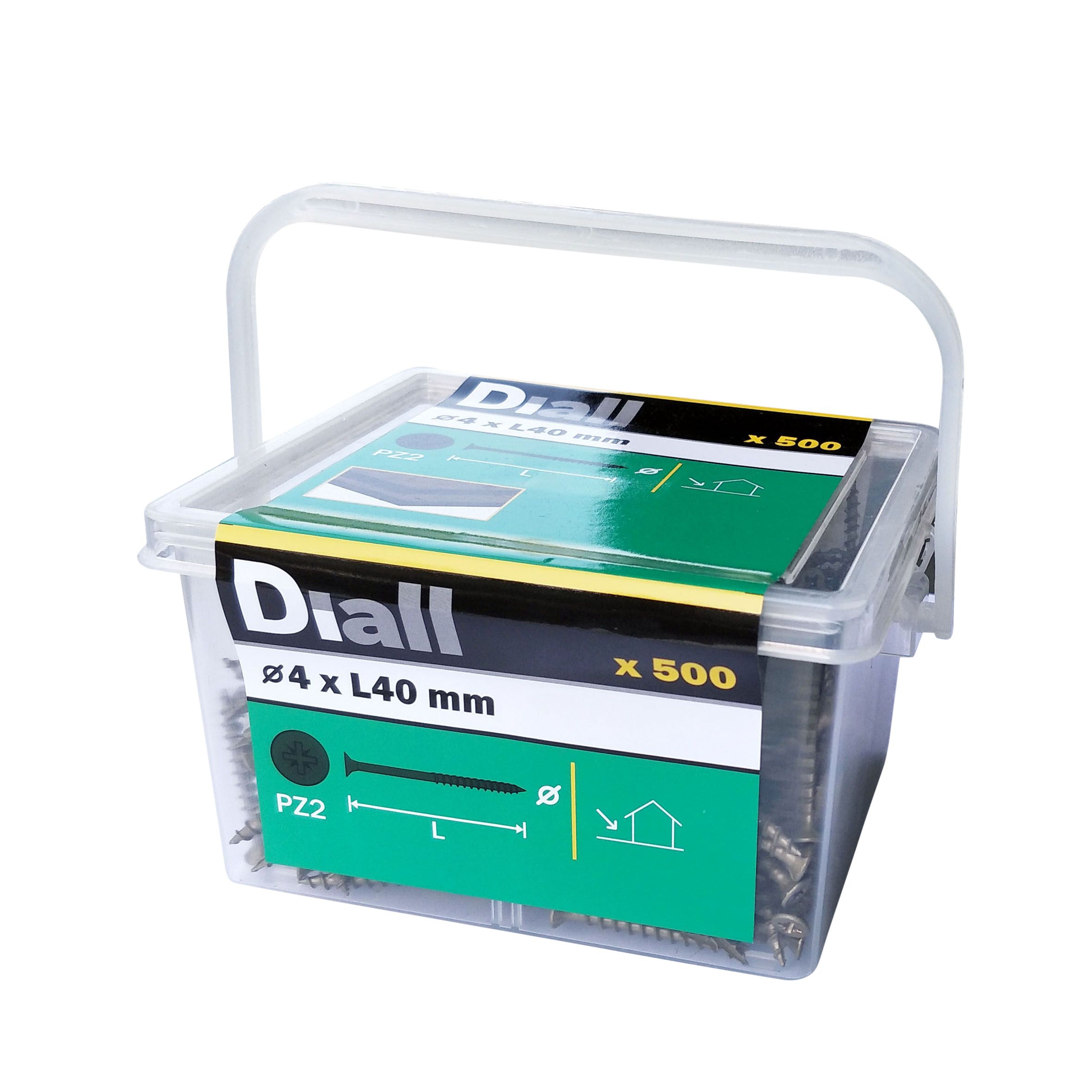 Diall PZ Double-countersunk Carbon steel Decking Multi-purpose screw ...