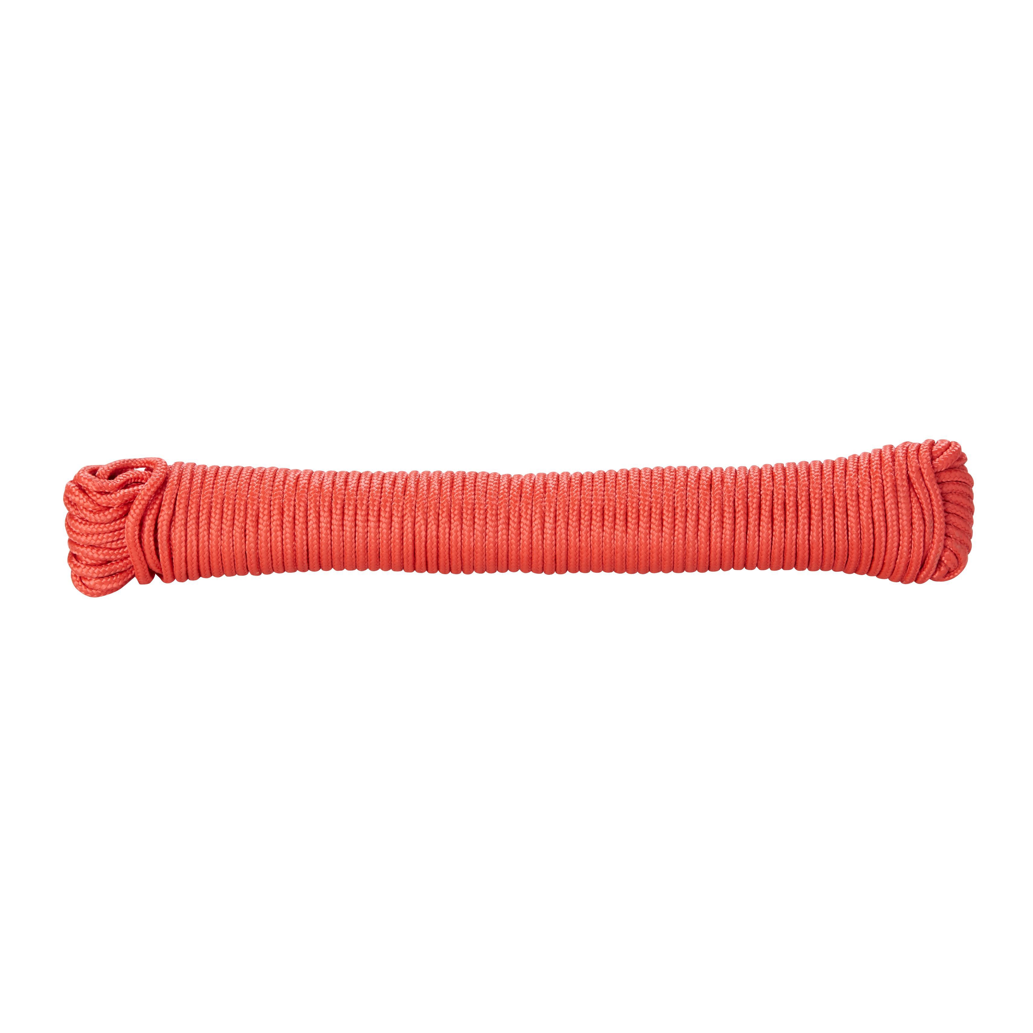 Diall Red Polypropylene (PP) Braided rope, (L)20m (Dia)2.8mm | DIY at B&Q