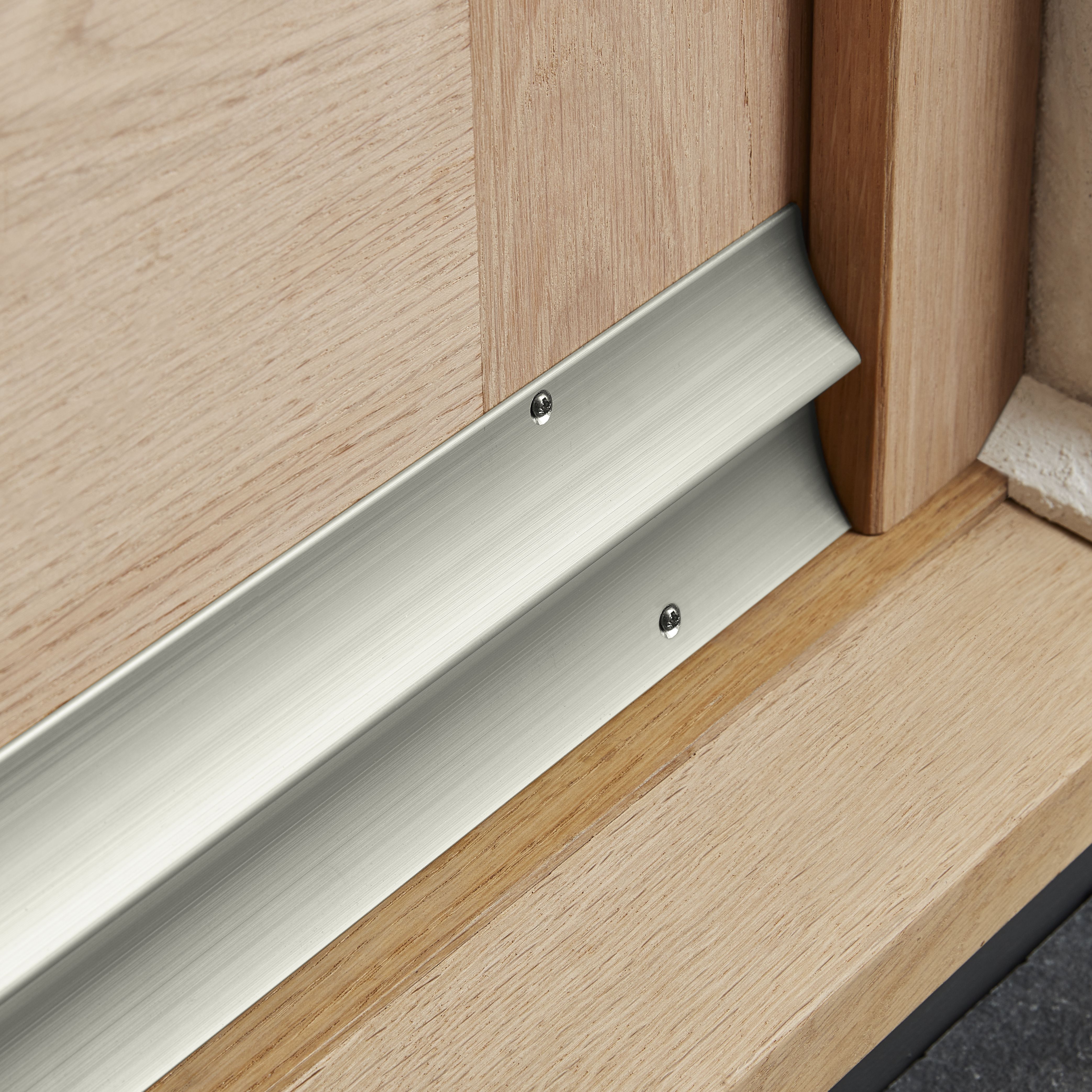 Diall Silver effect PVC Threshold & rain deflector, (L)0.91m | DIY at B&Q