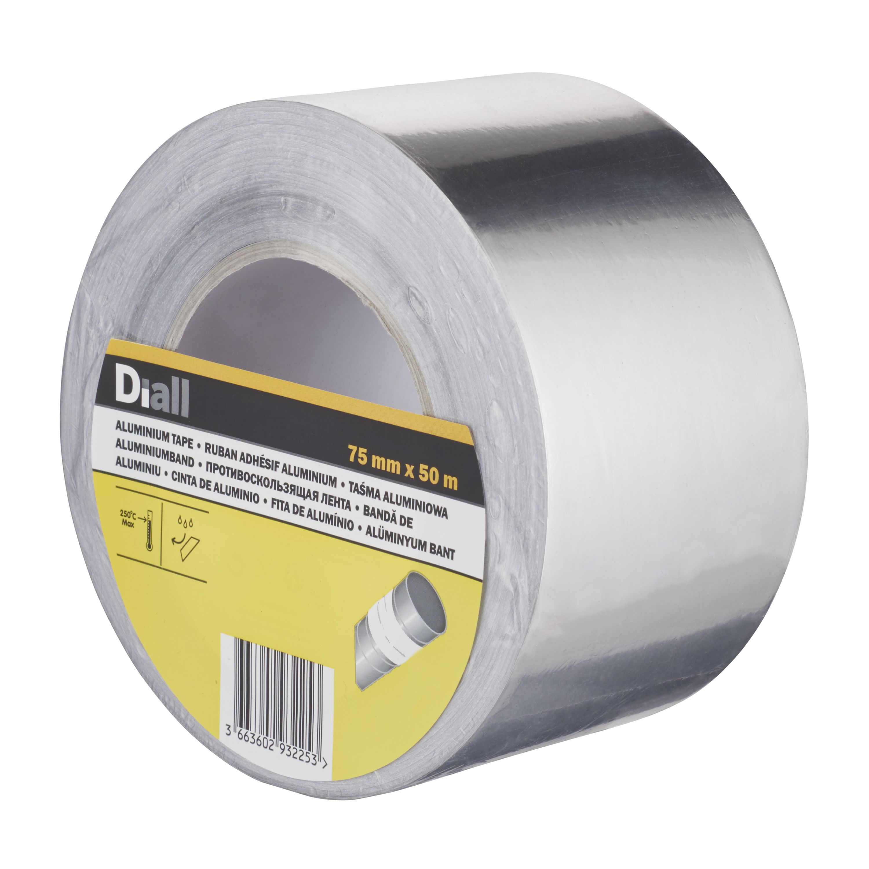 Diall Silver Gas Tape (L)50m (W)75mm | DIY at B&Q
