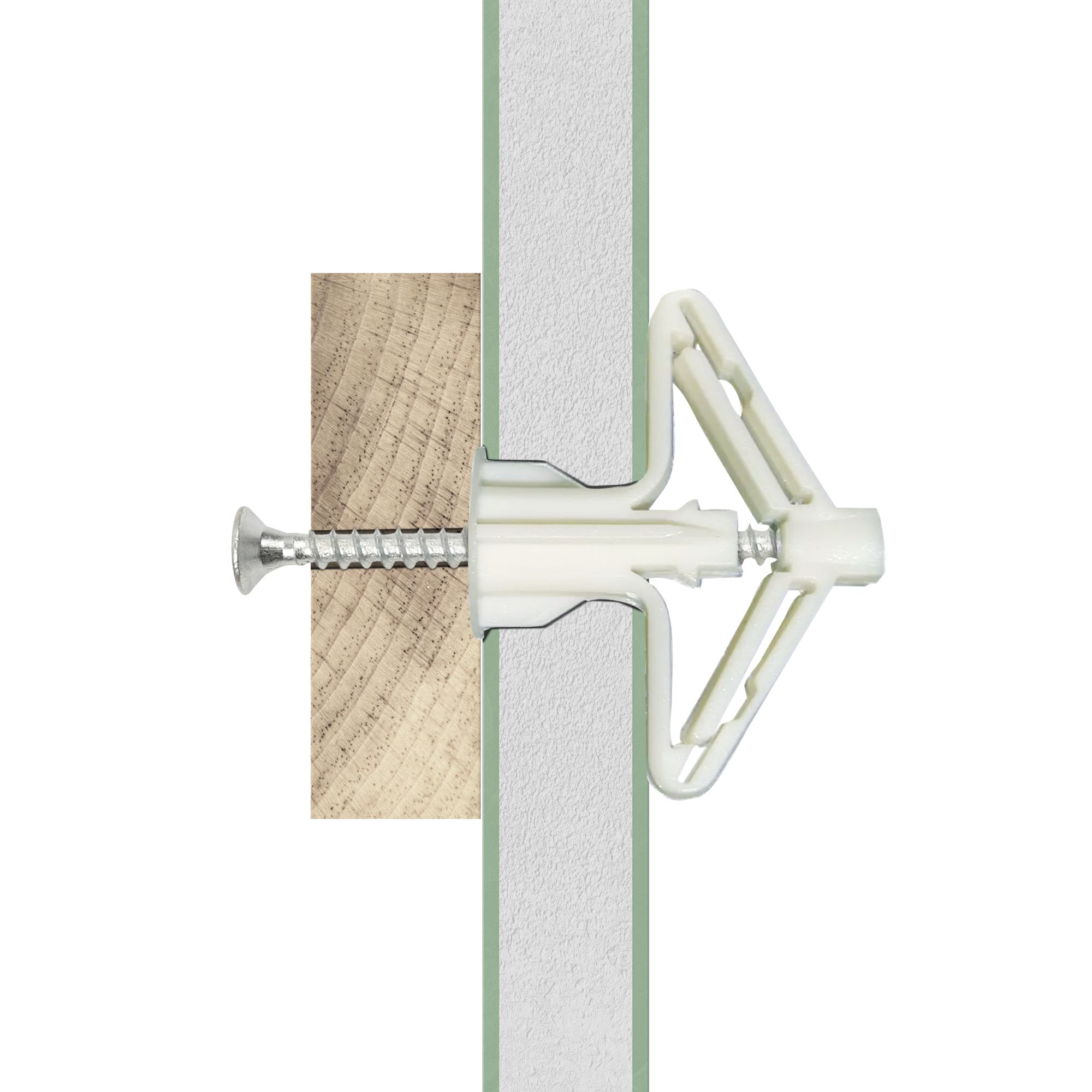 Diall Single Plasterboard Cavity fixing (Dia)10mm (L)50mm, Pack of 10