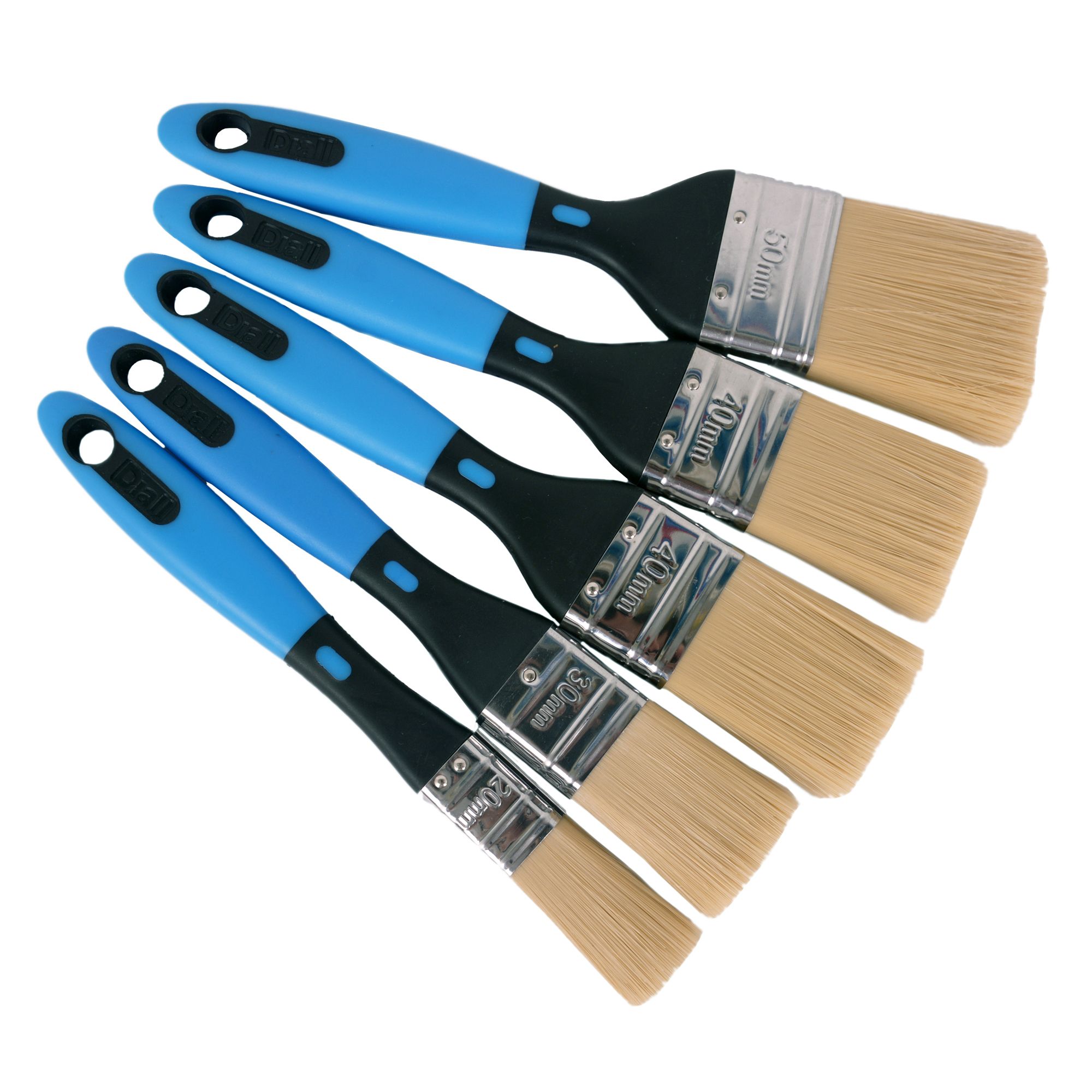 Diall Soft tip Paint brush, Pack of 5