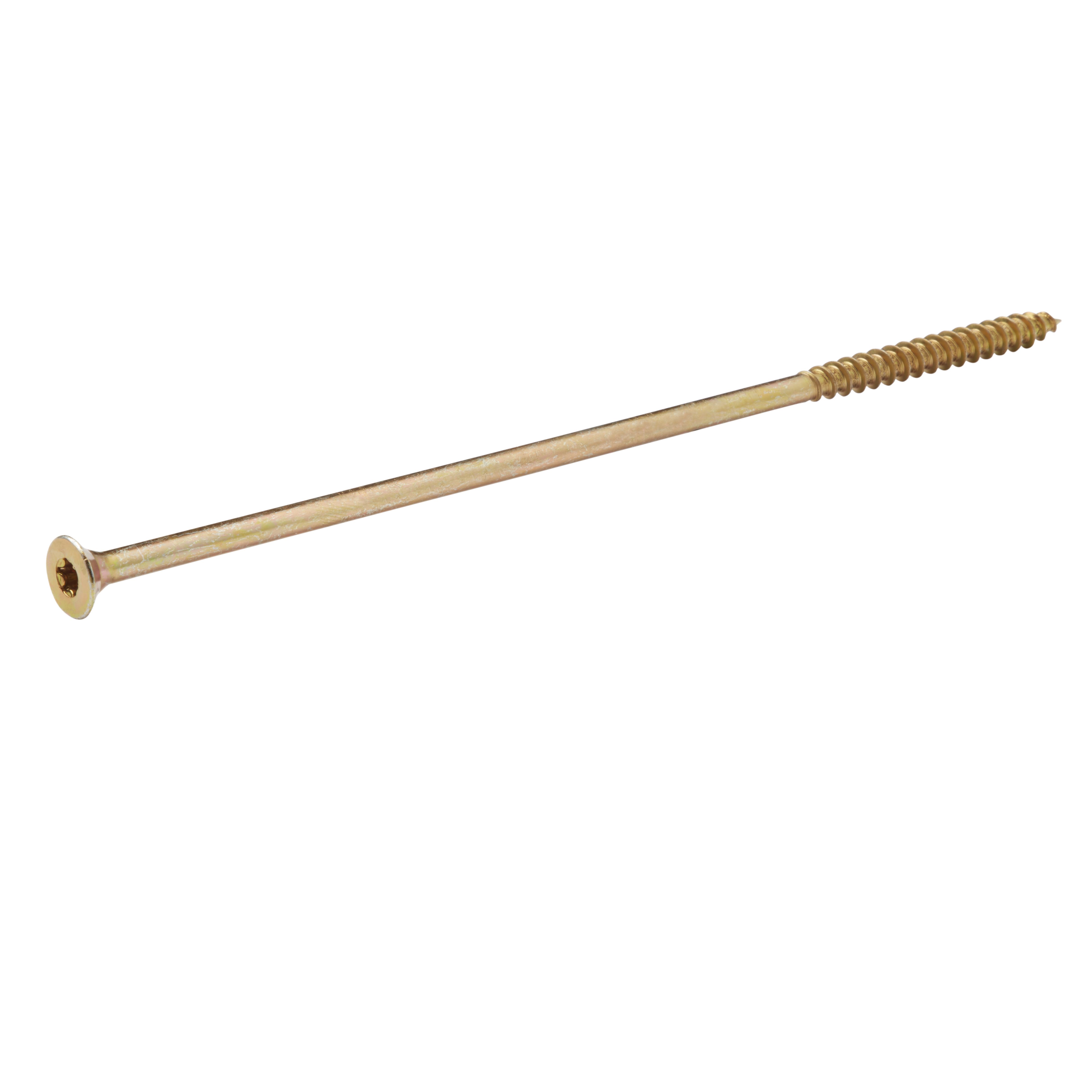 Diall Torx Yellow-passivated Steel Screw (Dia)8mm (L)240mm, Pack of 1 ...
