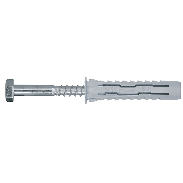 Diall Universal Grey Nylon & steel Multi-purpose screw & wall plug (L ... Diall Universal Grey Nylon & steel Multi-purpose screw & wall plug (L ...