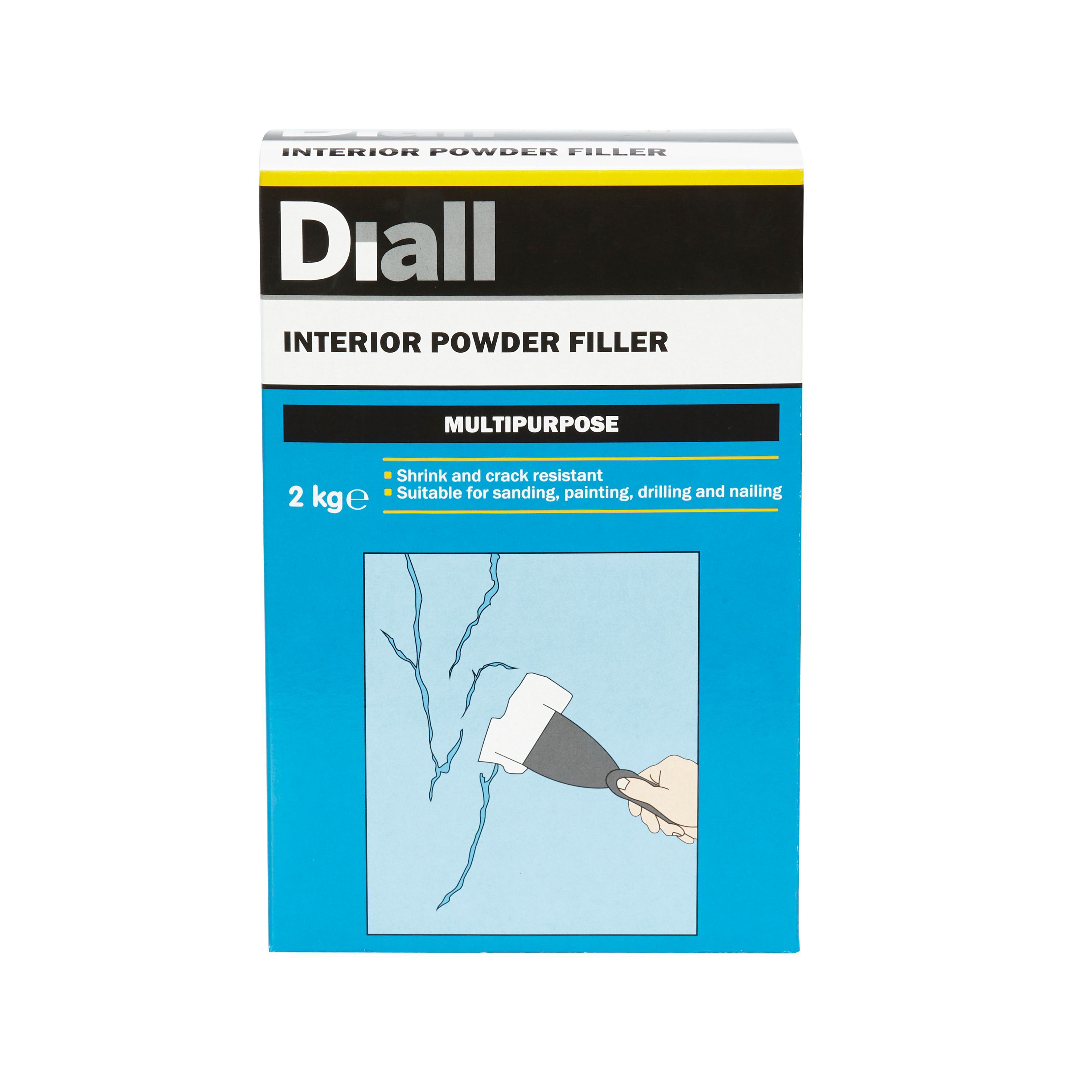 Diall White Filler, 2kg