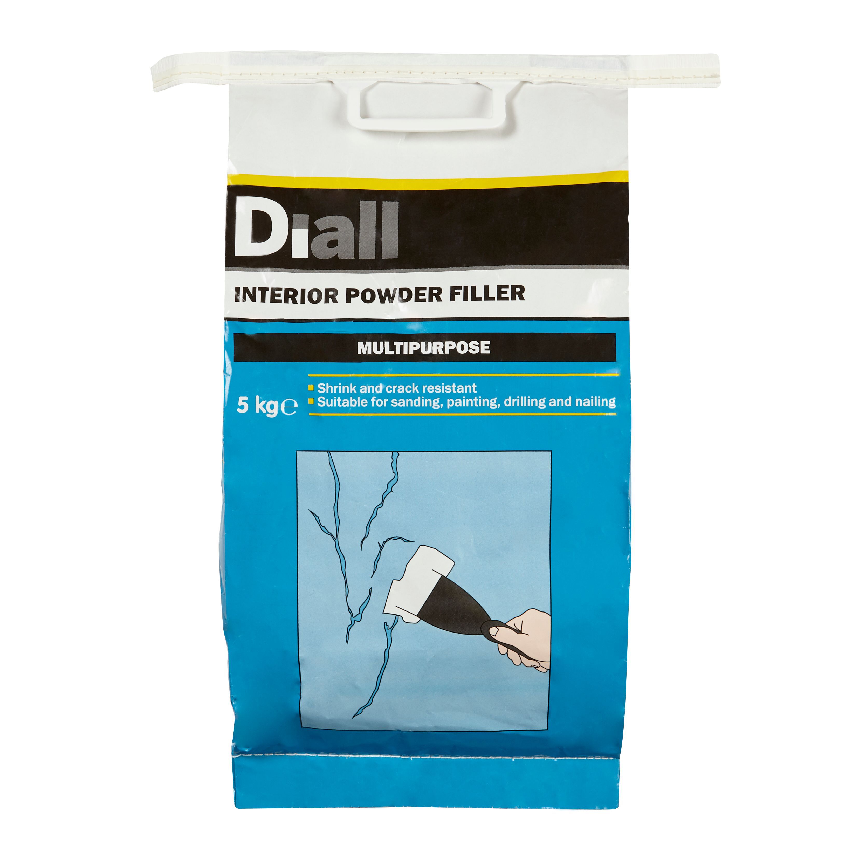 Diall White Filler, 5kg