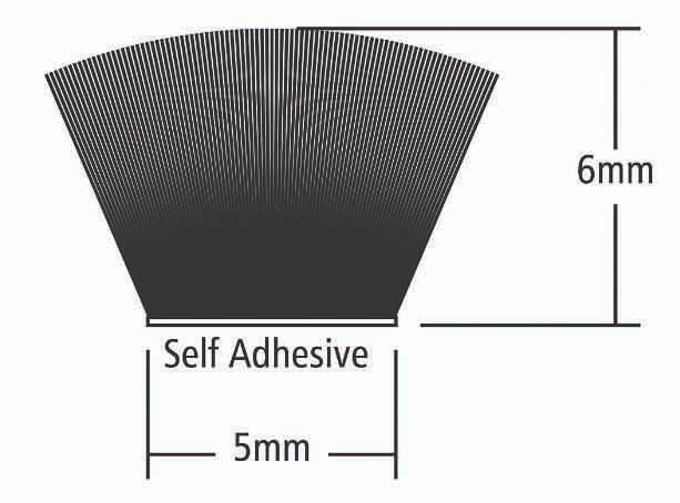 Diall White Plastic Self-adhesive Draught excluder, (L)6m