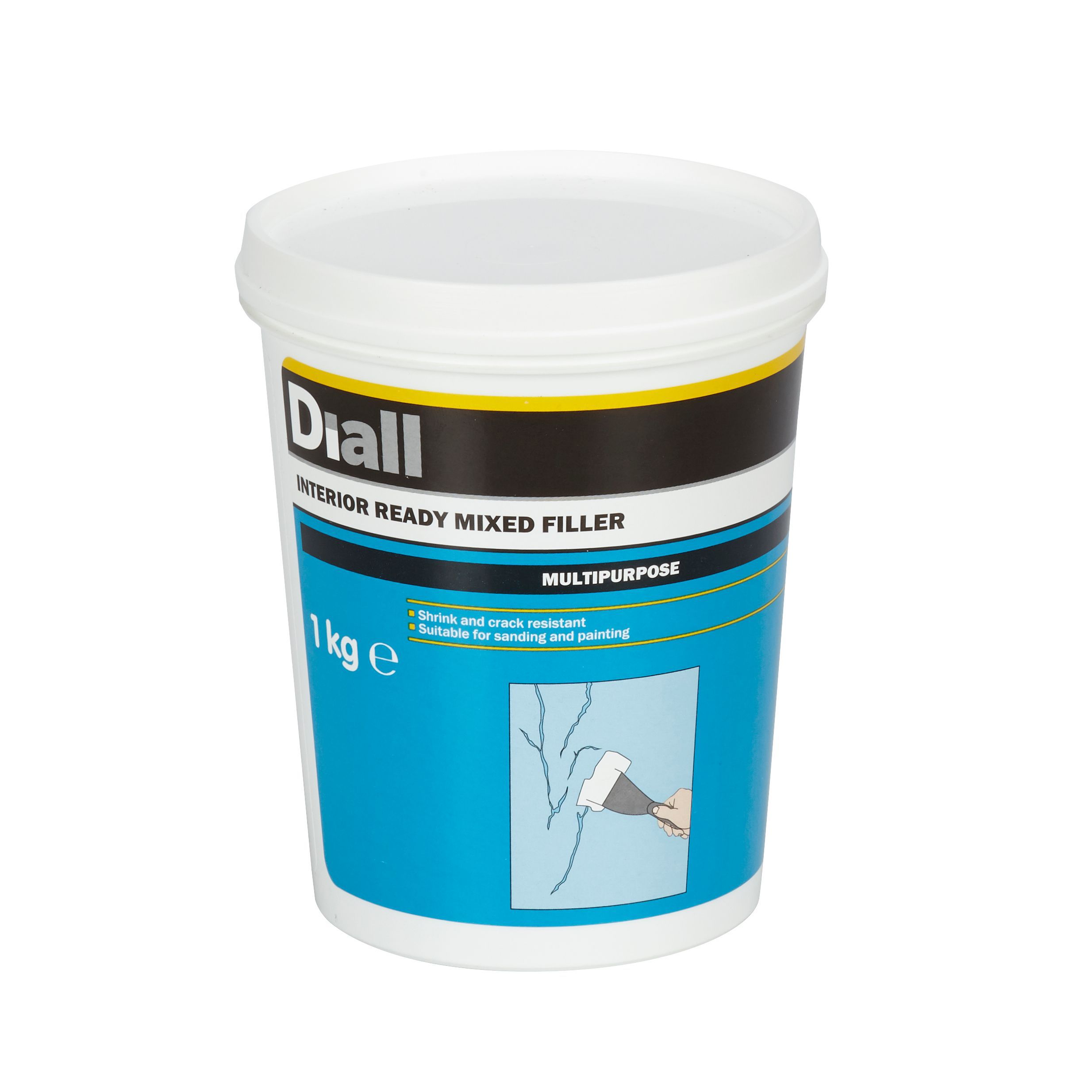 Diall White Ready mixed Filler 1kg | DIY at B&Q
