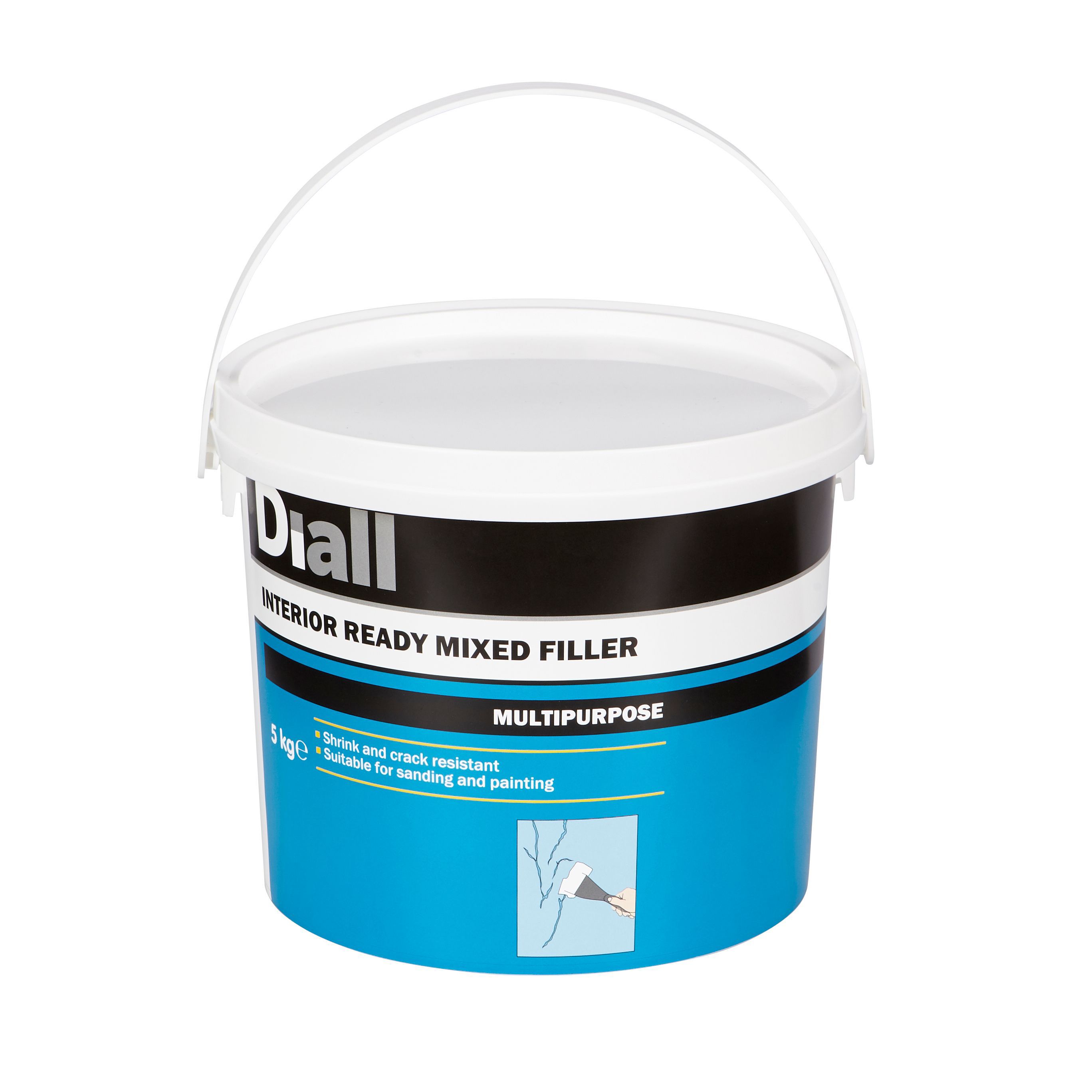 Diall White Ready mixed Filler, 5kg | DIY at B&Q