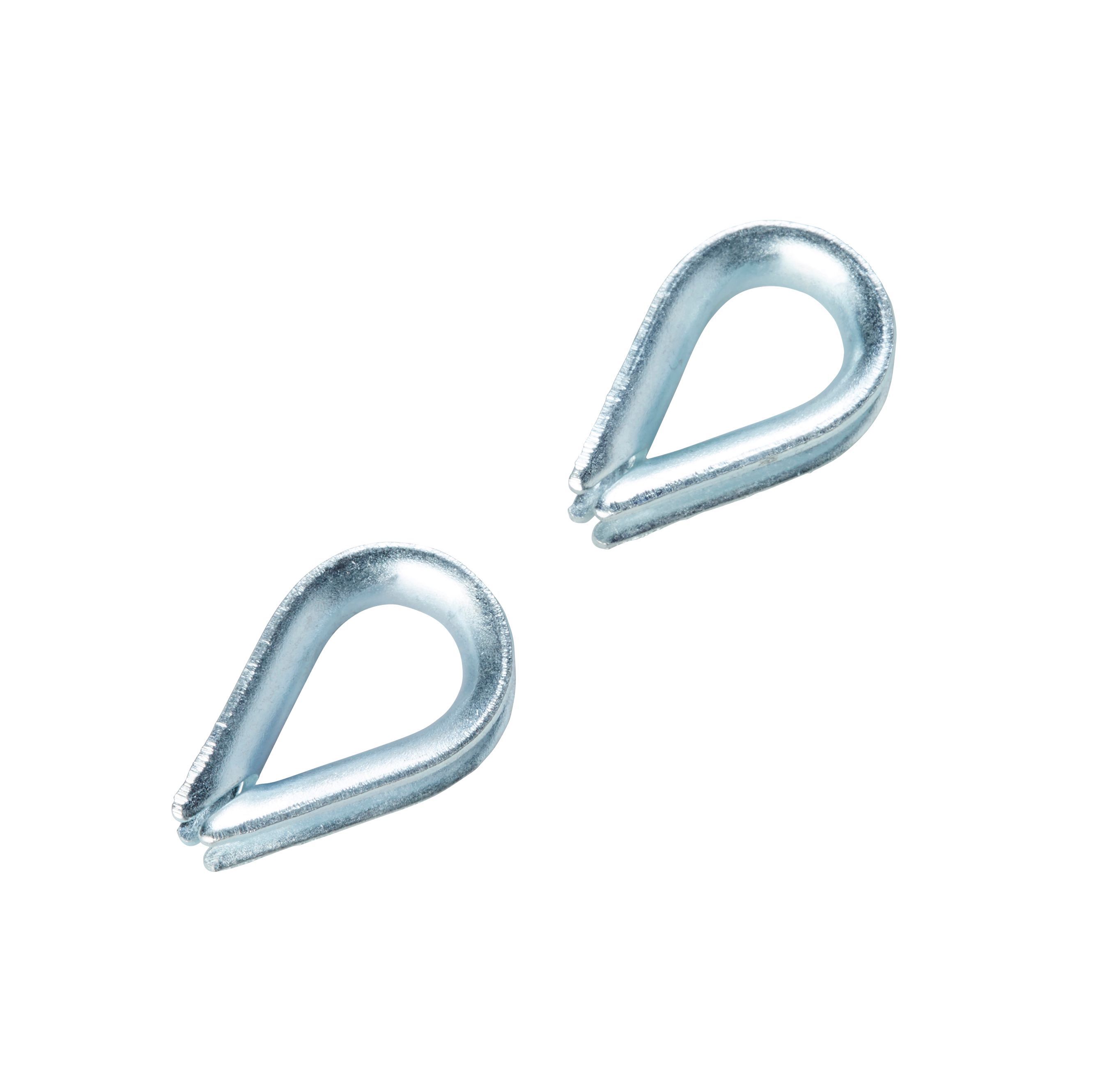 Diall Zinc-plated Steel Thimble, Pack of 2 (Dia)6mm | DIY at B&Q