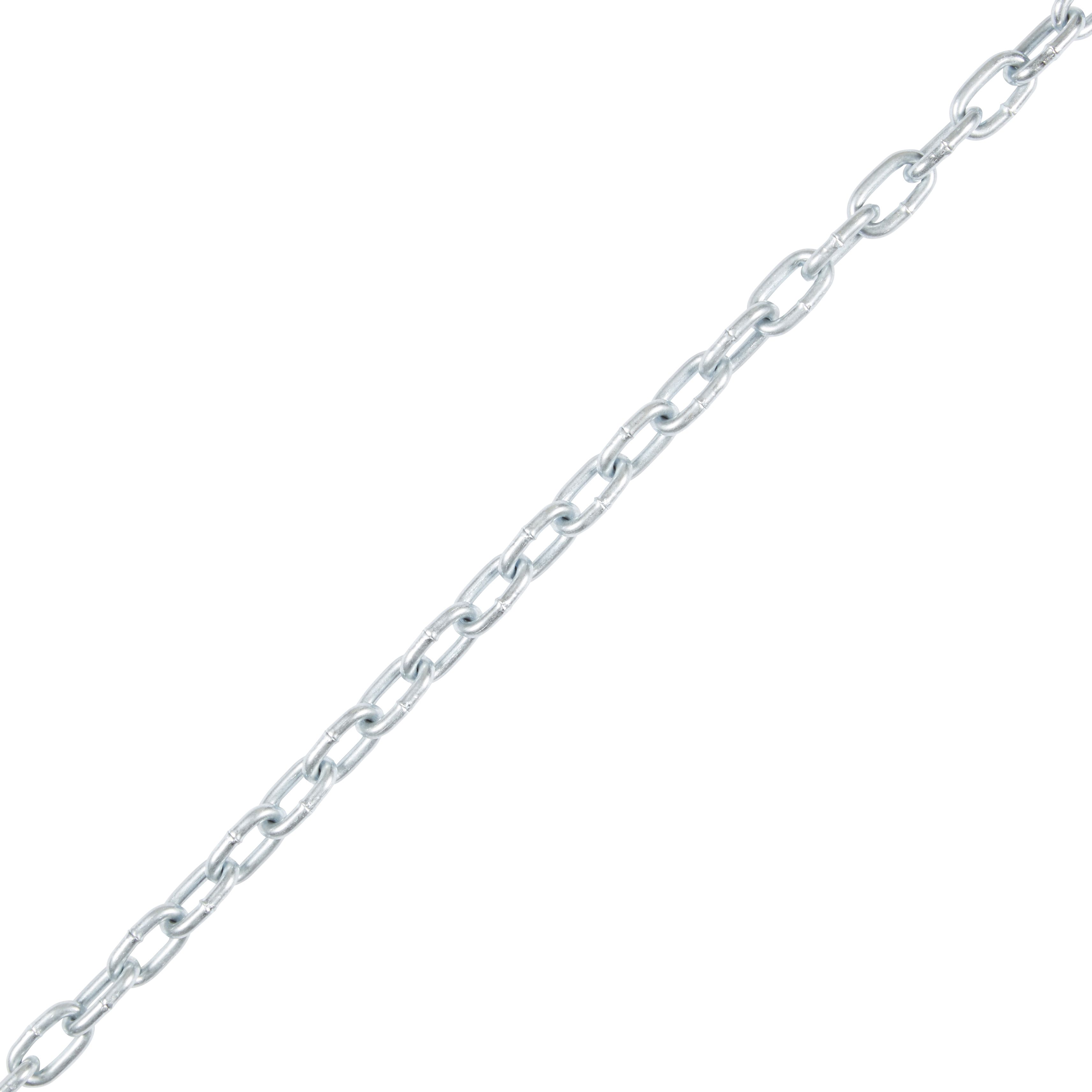 Diall Zinc-plated Steel Welded Chain, (L)2.5m (Dia)4mm
