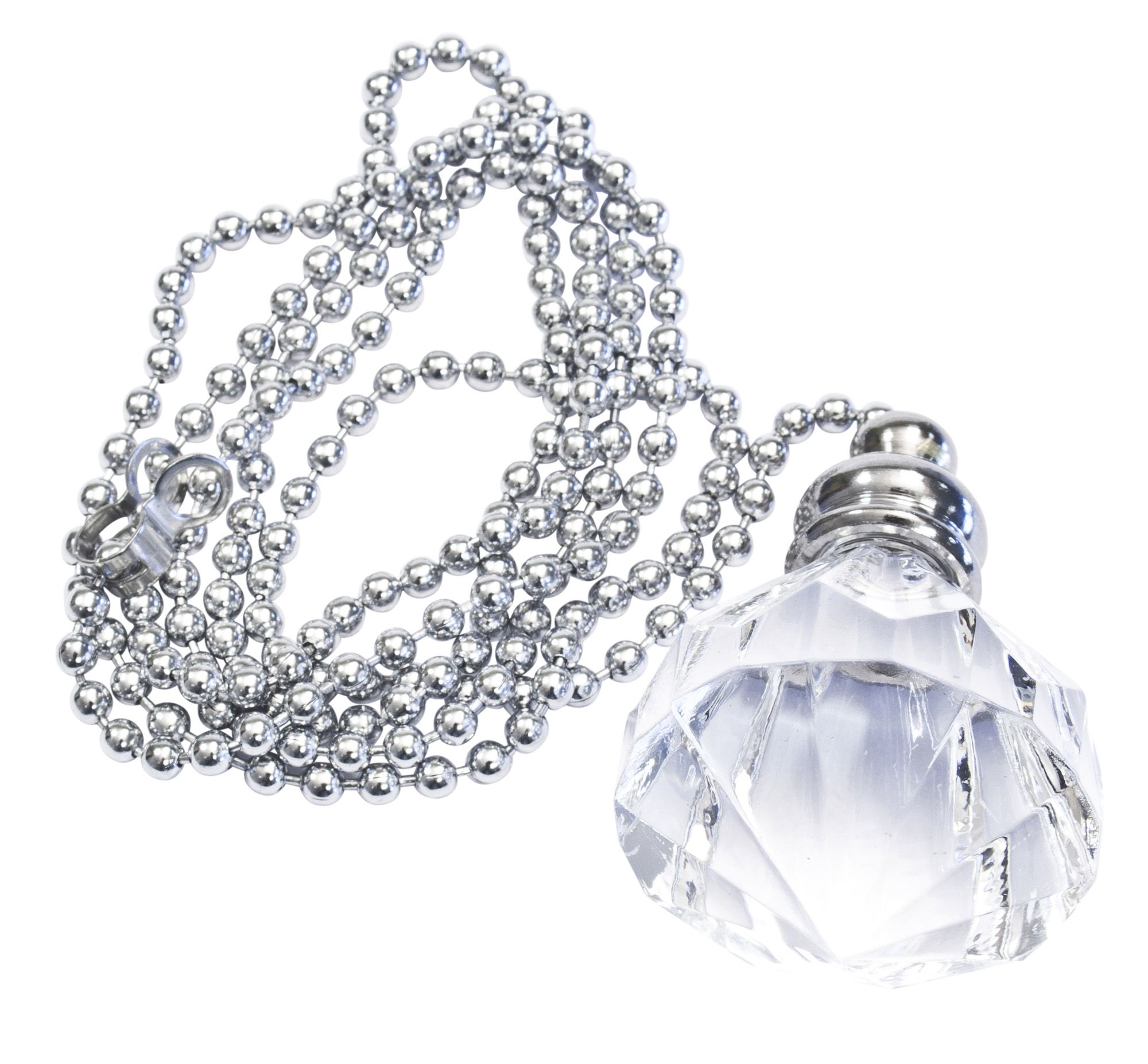 Diamond crystal effect Acrylic Light pull | DIY at B&Q