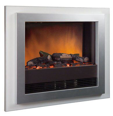 Dimplex Bizet Chrome effect Electric Fire BZT20E | DIY at B&Q