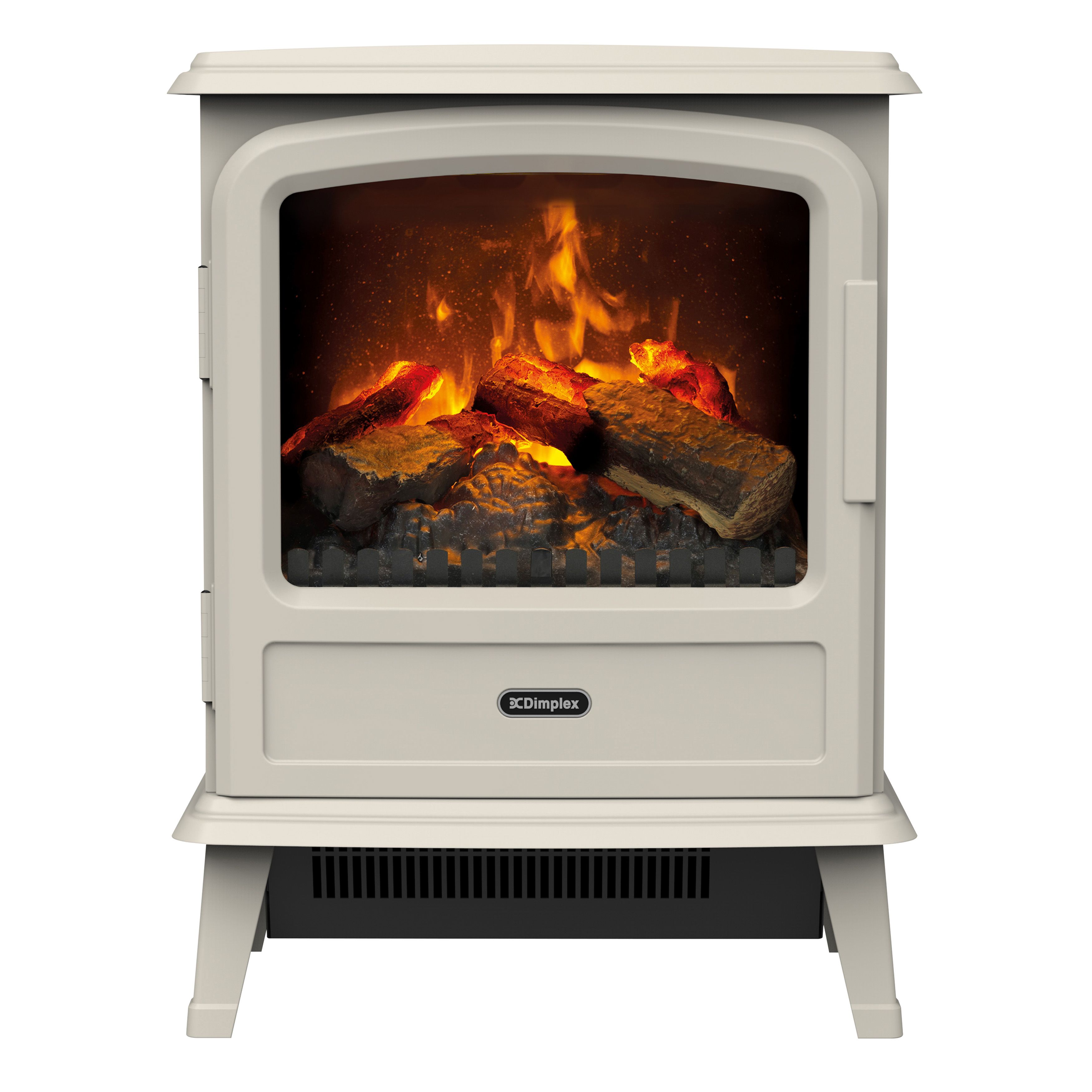Dimplex Evandale 2000W Matt Pebble Cast iron effect Electric Stove (H ...