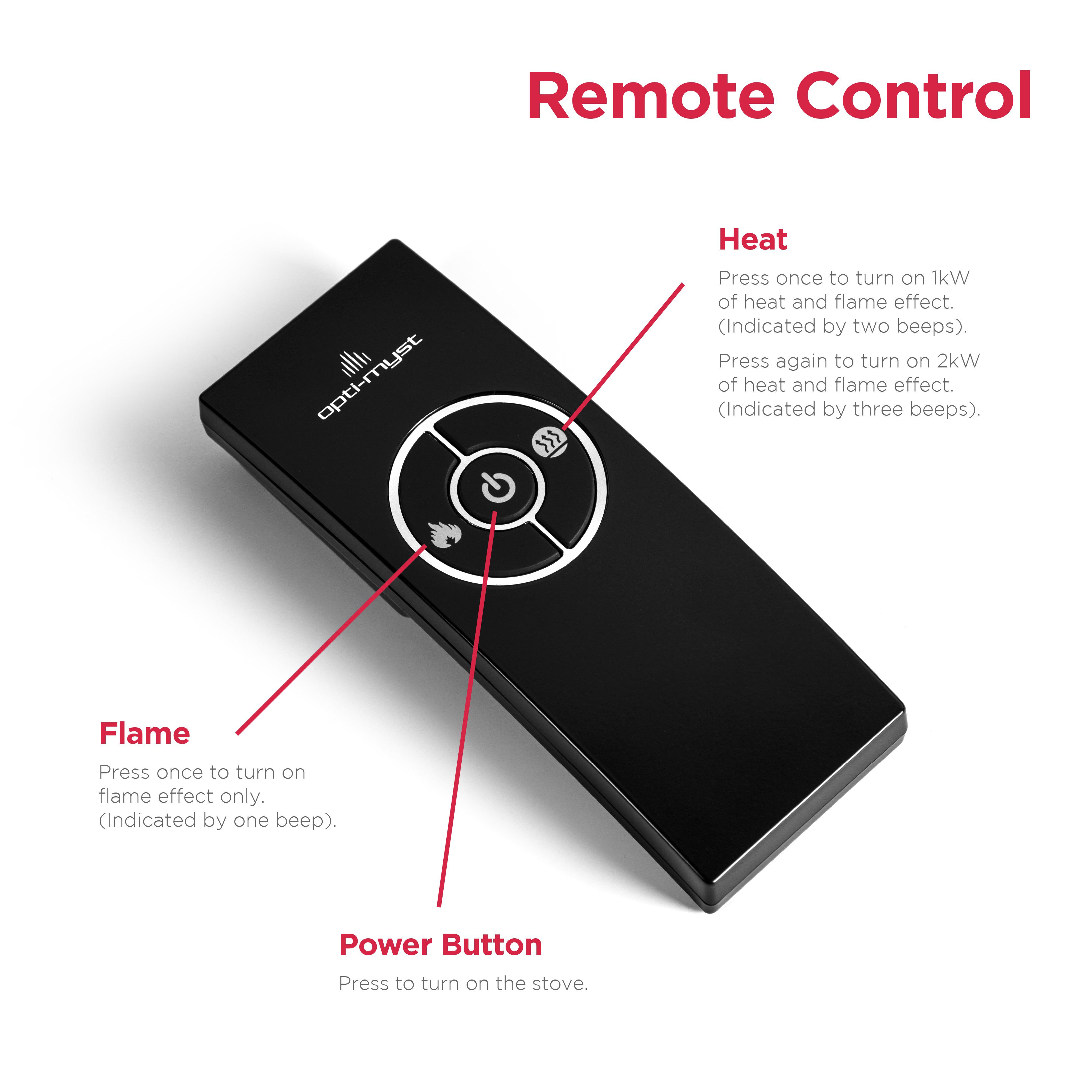Dimplex Oakmead optiflame White & grey Ivory effect Freestanding & wall ...