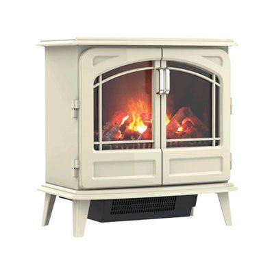 Dimplex Opti-myst Grand Cream Cast enamel effect Electric Stove | DIY ...