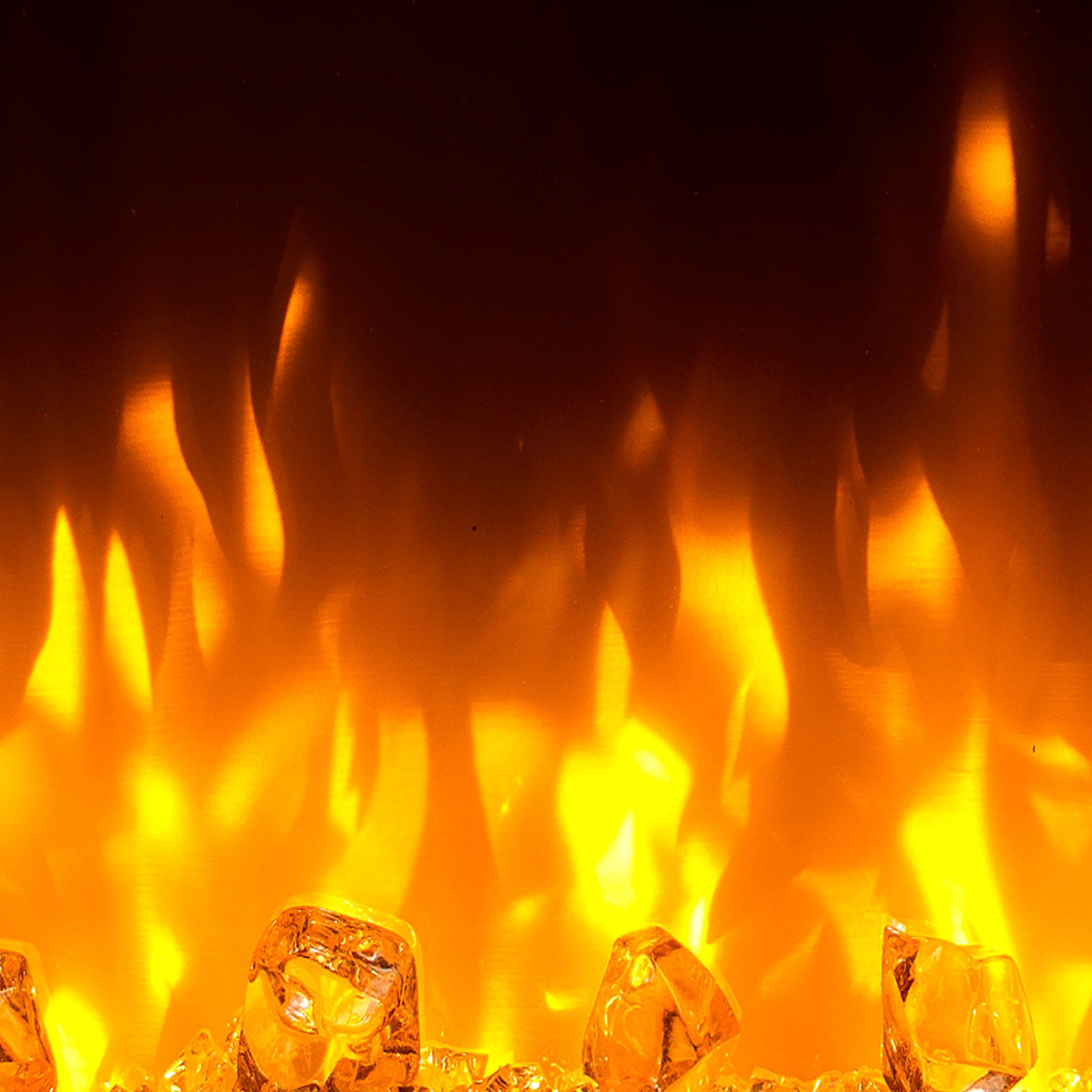 Dimplex Prism 74 1.1kW Gloss Black Glass effect Electric Fire (H)457mm ...