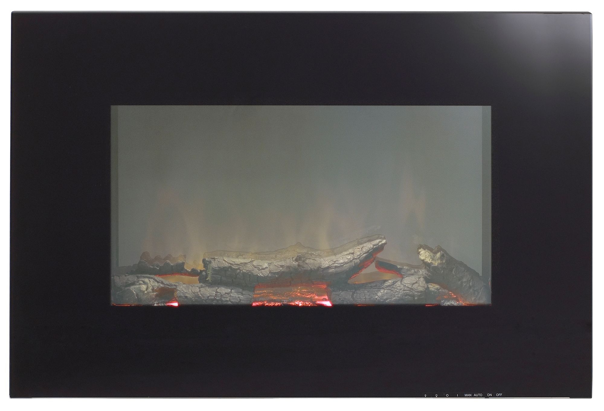 Dimplex SP9 Black Glass effect Electric fire | DIY at B&Q