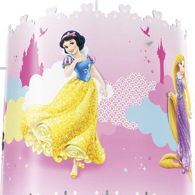 Disney Pink & yellow Princess Light shade | DIY at B&Q