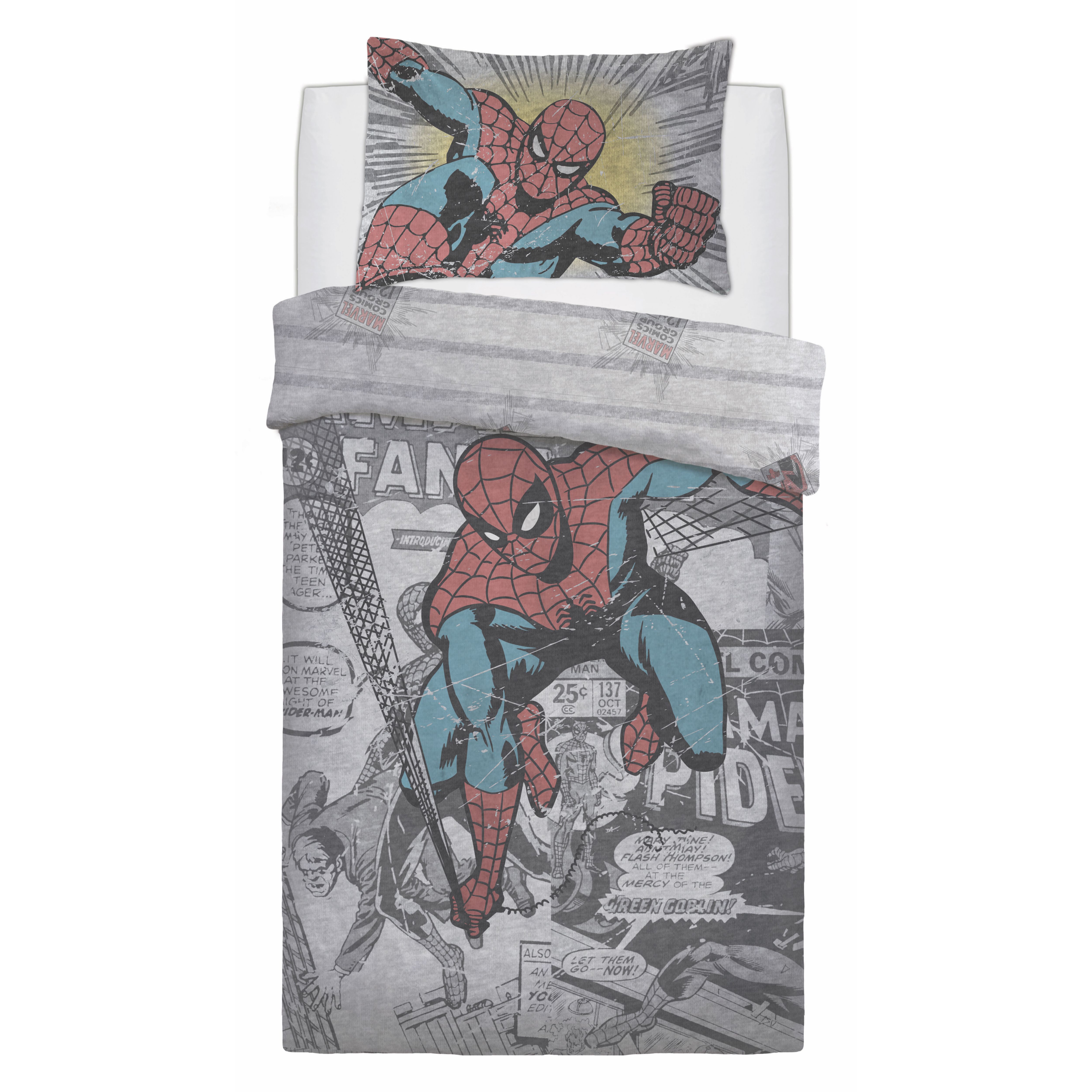 Disney Spiderman Comic Single Bedding set | DIY at B&Q