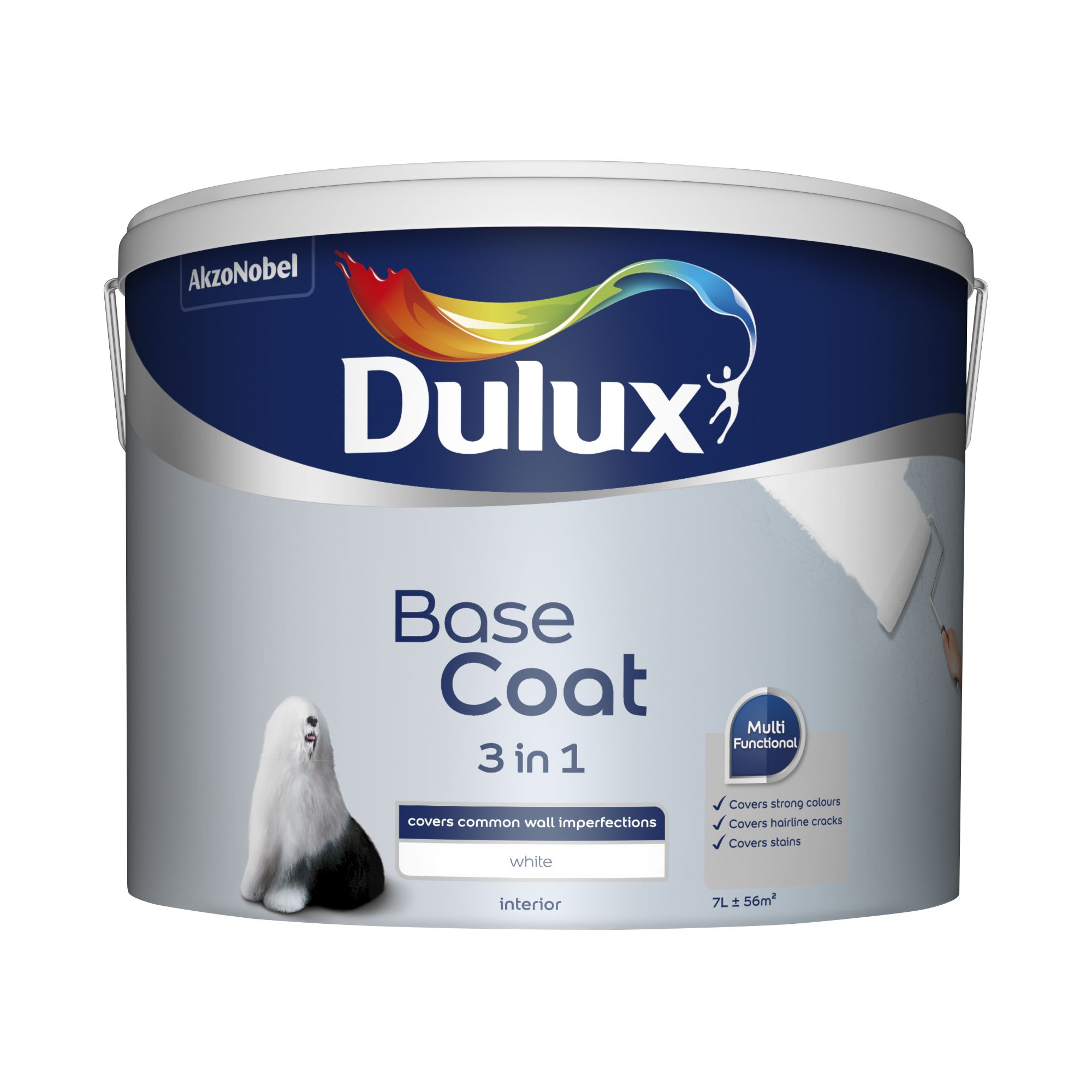 Dulux 3-in-1 White Matt Plaster Undercoat, 7L | DIY at B&Q