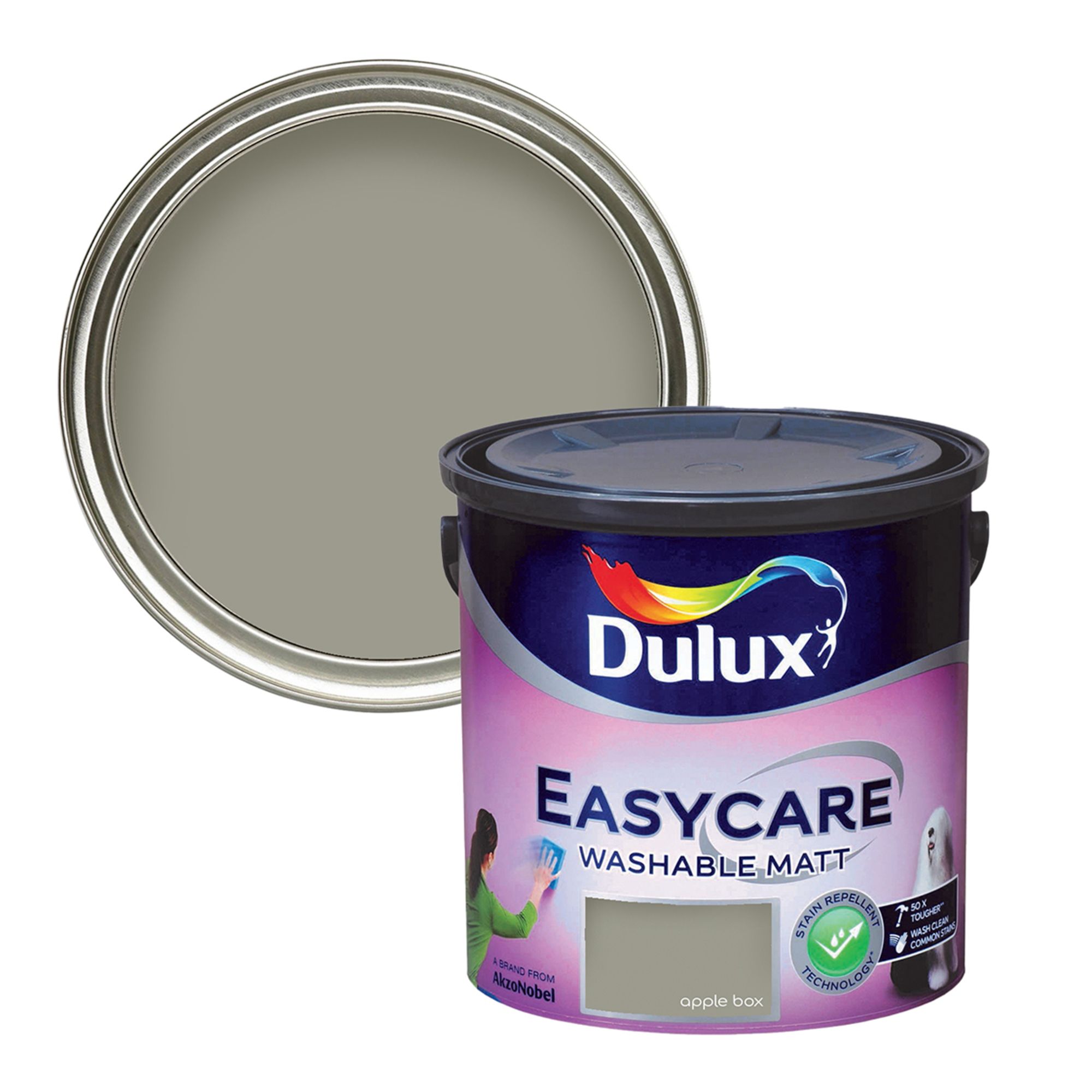 Dulux Easycare Apple Box Matt Emulsion paint, 2.5L | DIY at B&Q