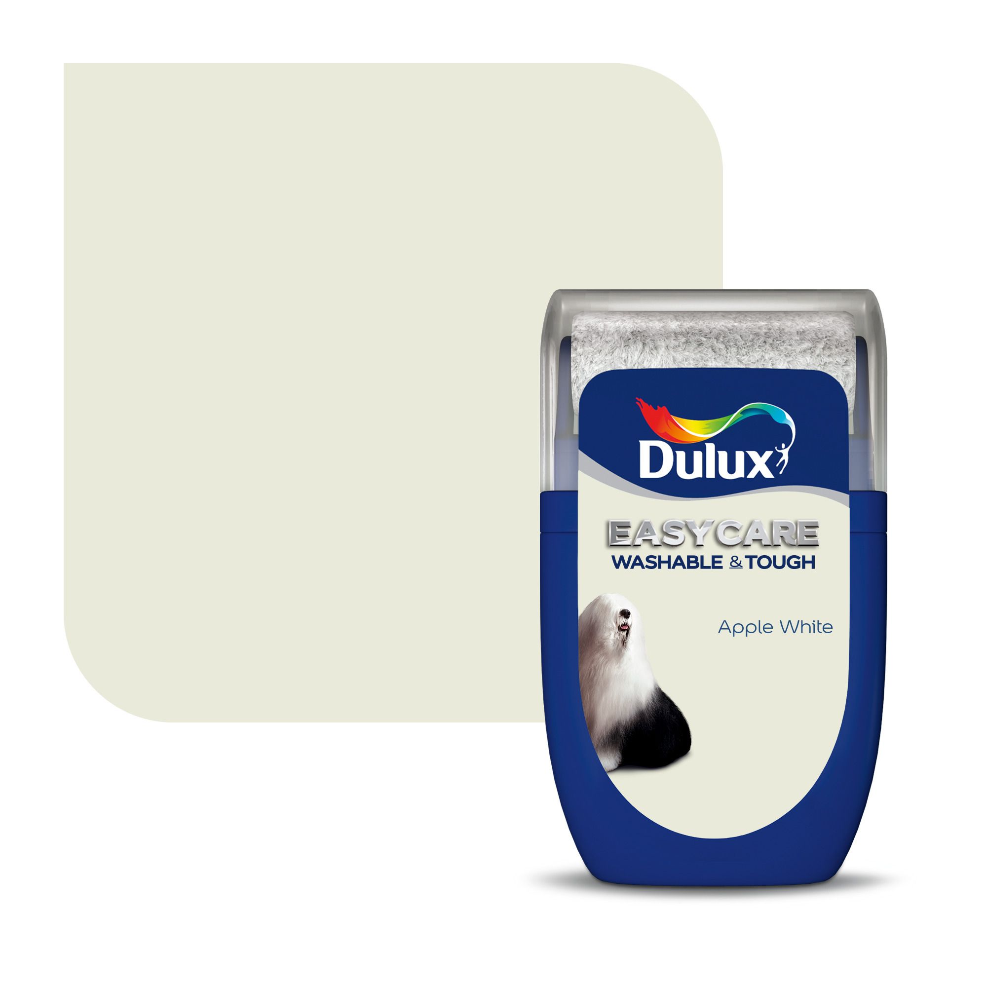 Dulux Easycare Apple white Matt Emulsion paint, 30ml Tester pot | DIY ...