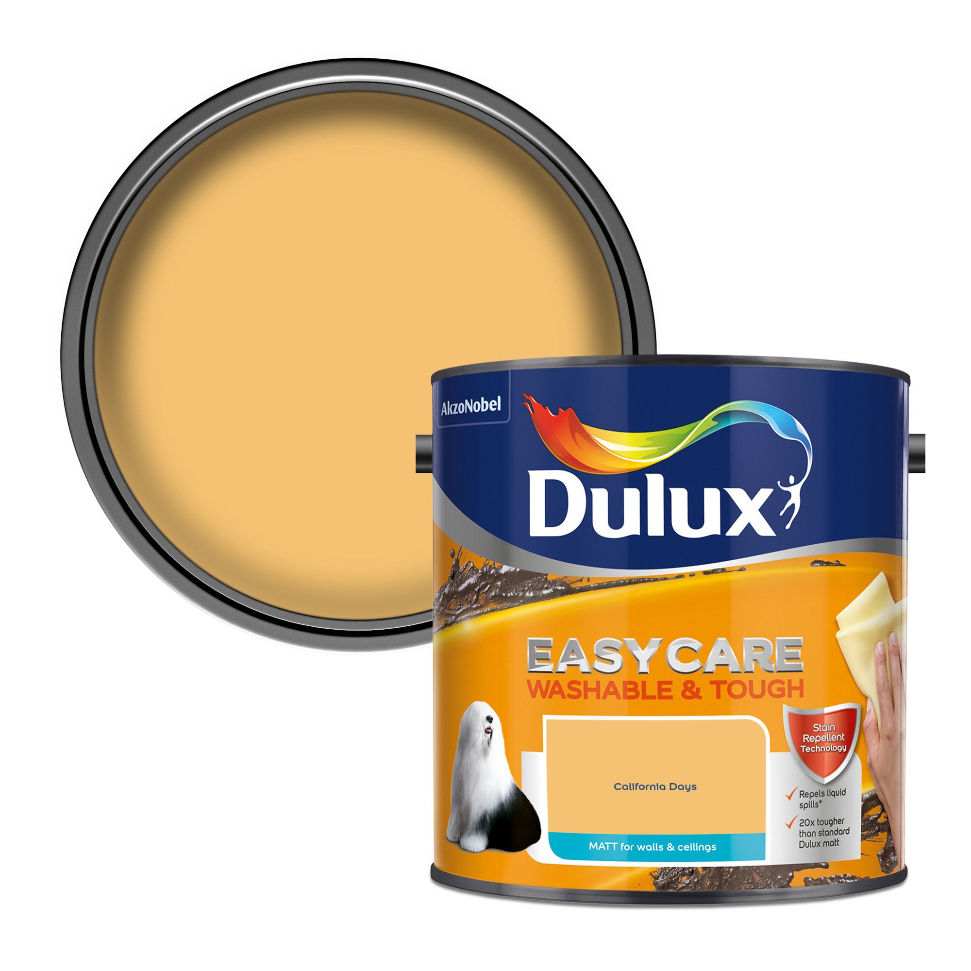 Dulux Easycare California Days Matt Wall paint, 2.5L | DIY at B&Q