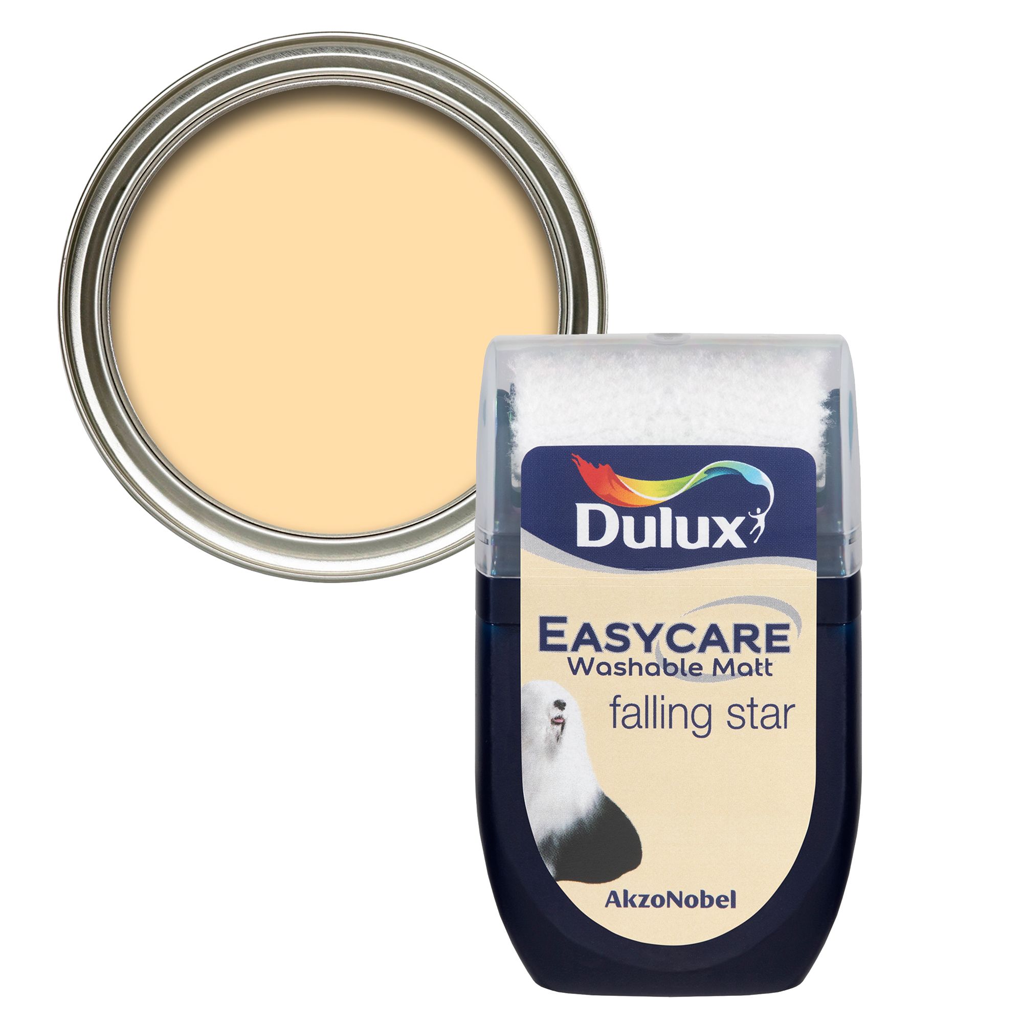 Dulux Easycare Falling star Flat matt Emulsion paint, 30ml